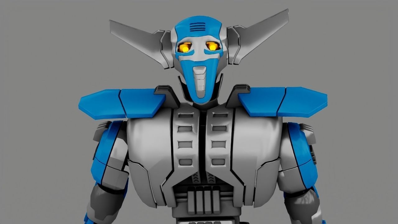 Villain robot rigged - animated character 3D model animated rigged ...