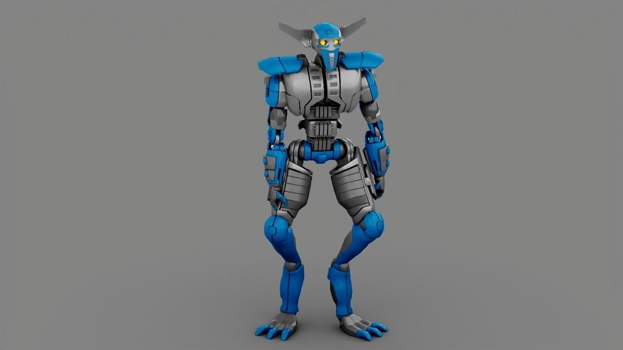 Villain robot rigged - animated character 3D model animated rigged ...