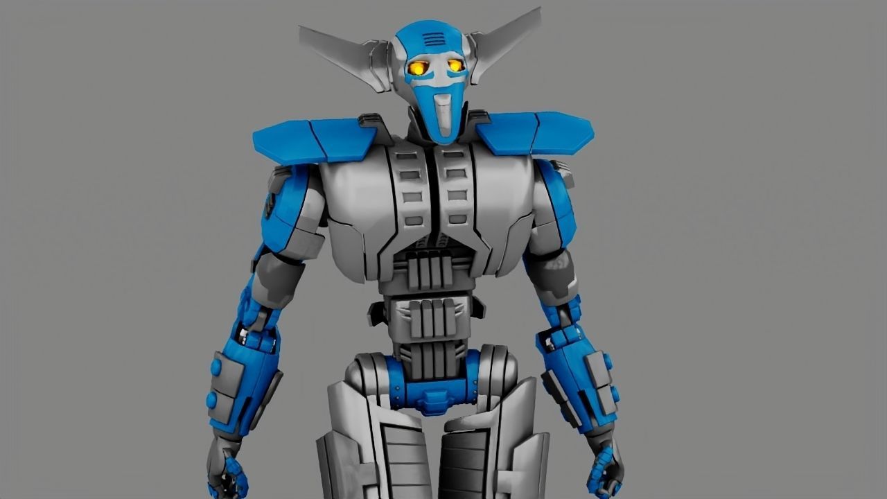 Villain robot rigged - animated character 3D model animated rigged ...