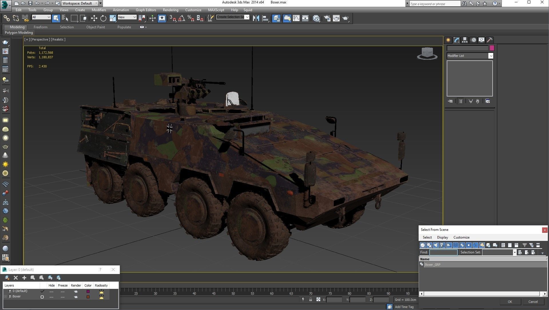 APC Boxer Brown Dirt 3D model | CGTrader