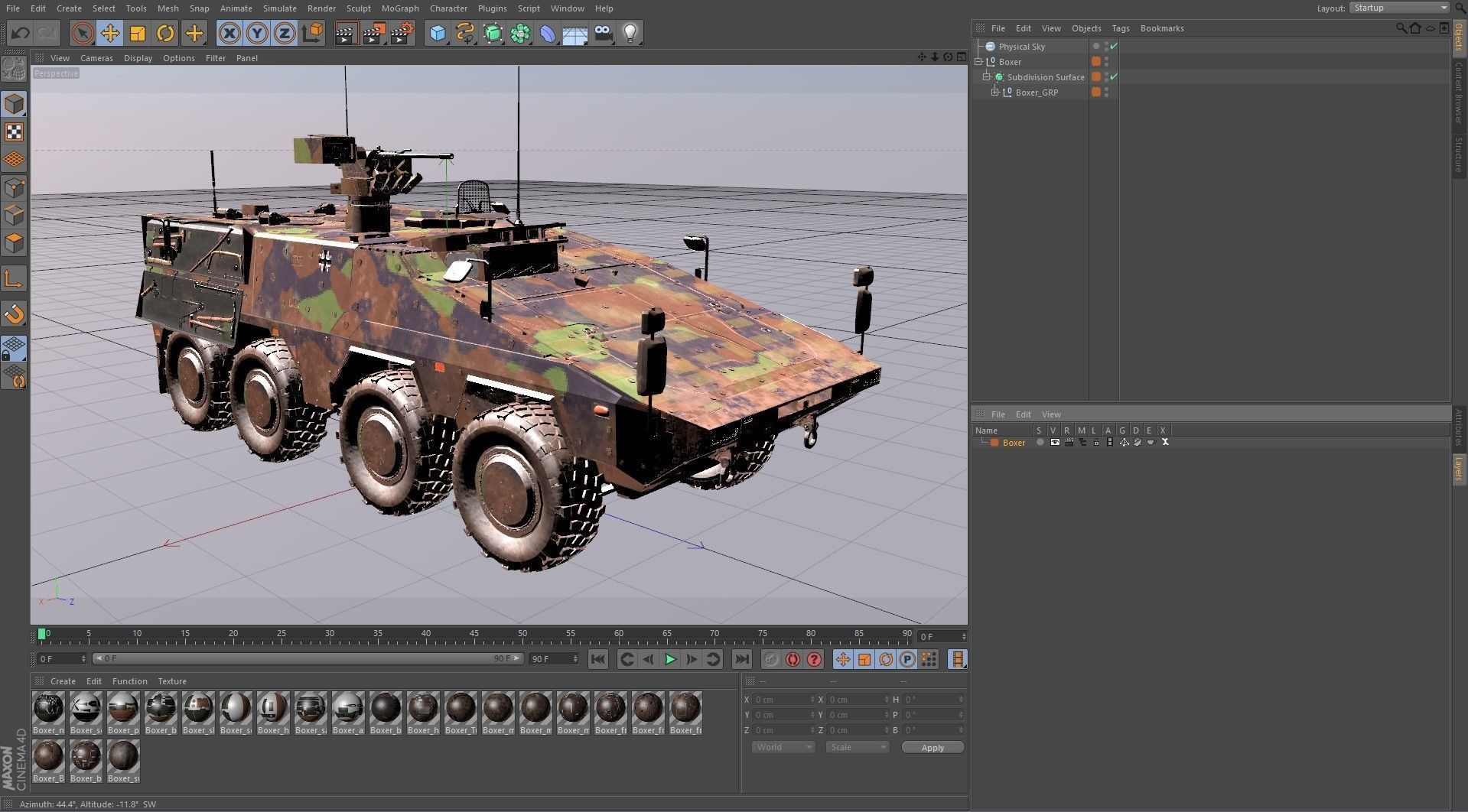 APC Boxer Brown Clean and Dirt 3D model | CGTrader