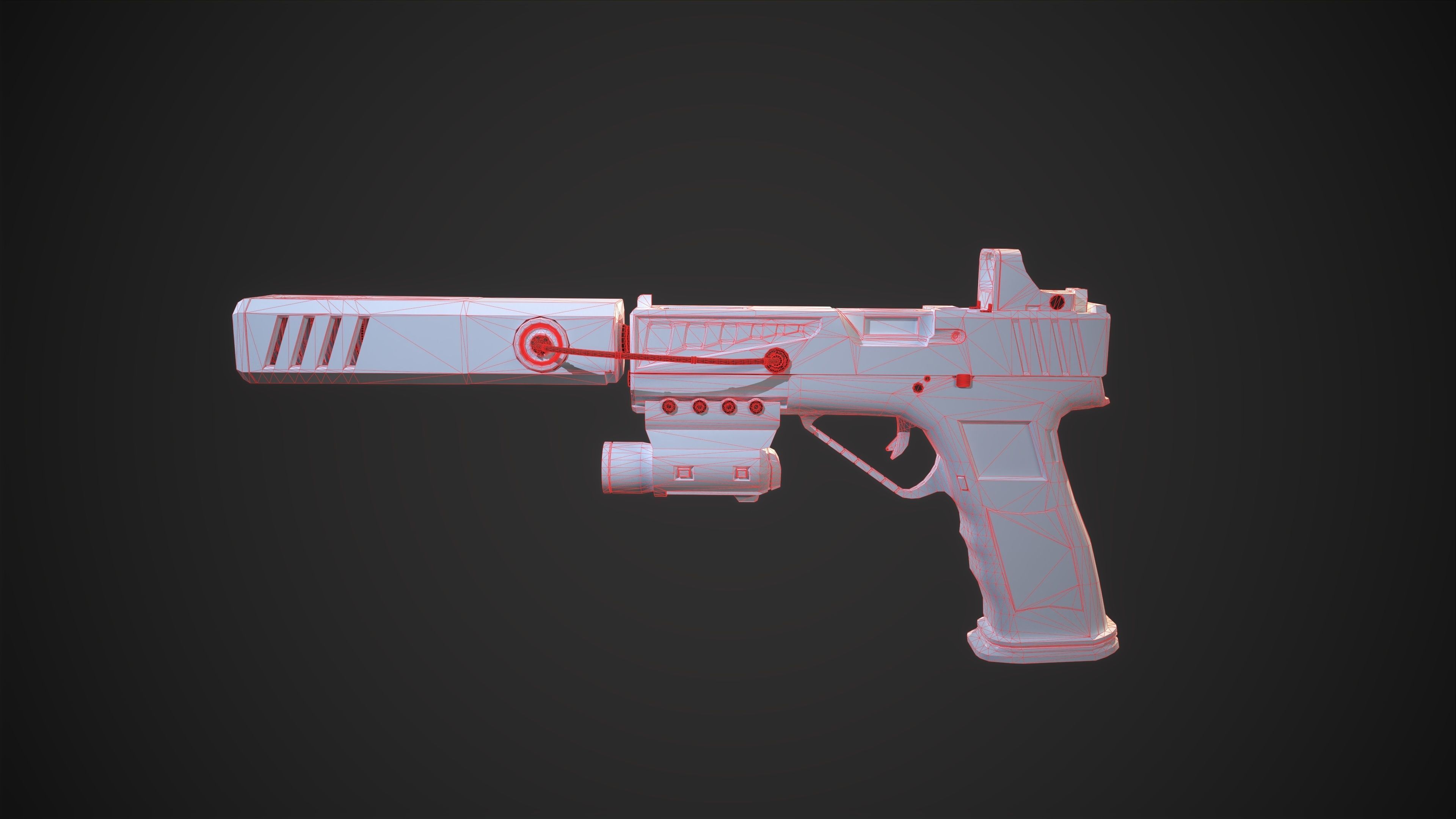 3D model Sci-fi Glock-17 VR / AR / low-poly | CGTrader