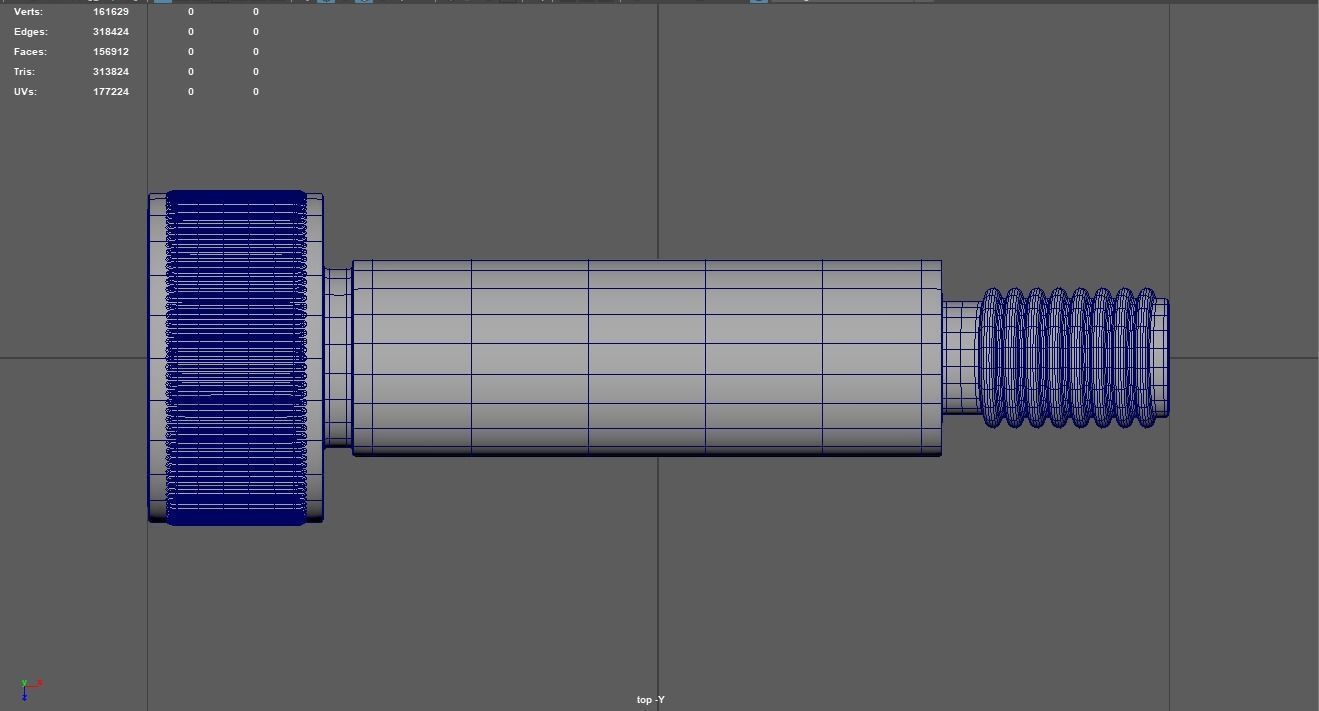 Shoulder Bolts 3D Model 3D model | CGTrader