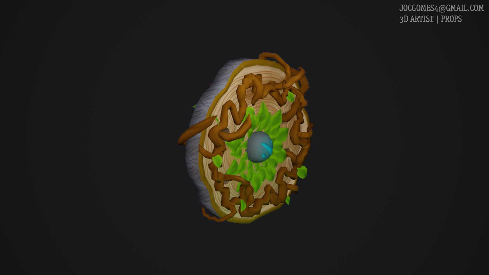 3D model Druids Shield handpainted VR / AR / low-poly | CGTrader