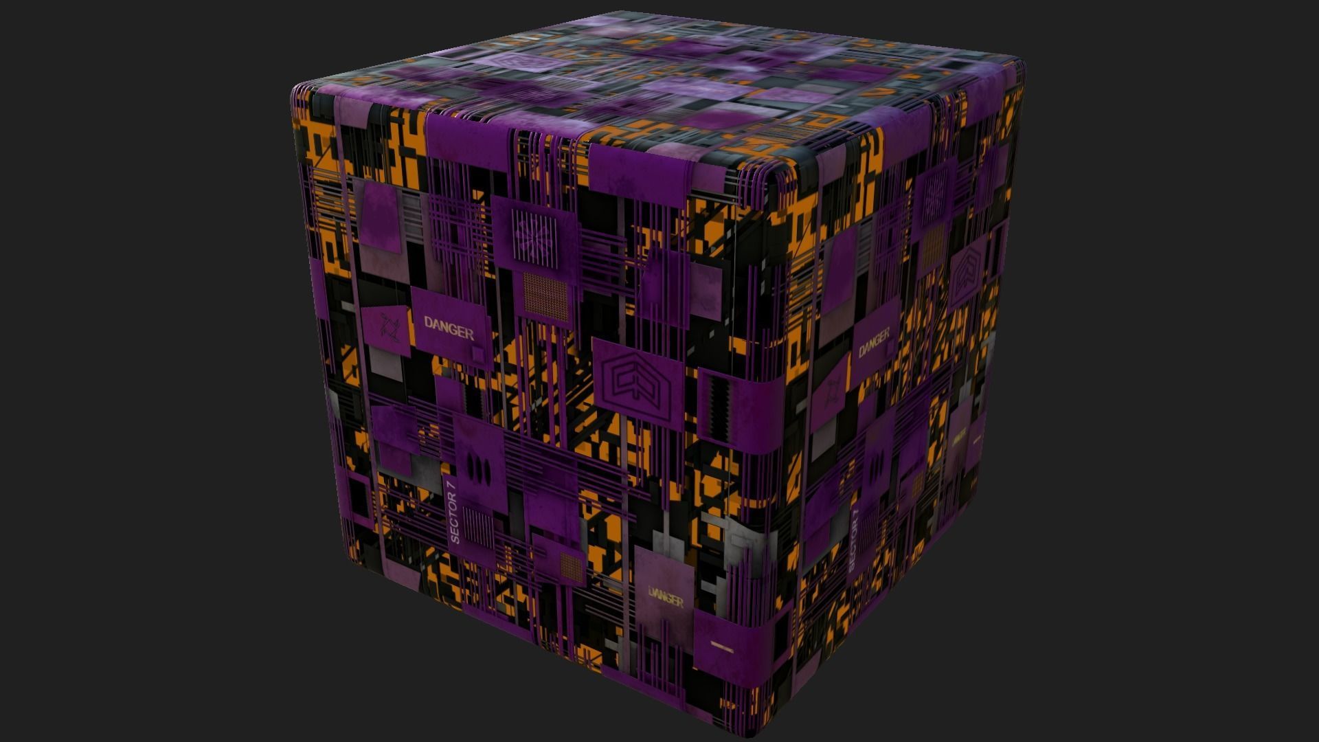 3D model Sci-fi texture without modeling only texture PBR VR / AR / low ...