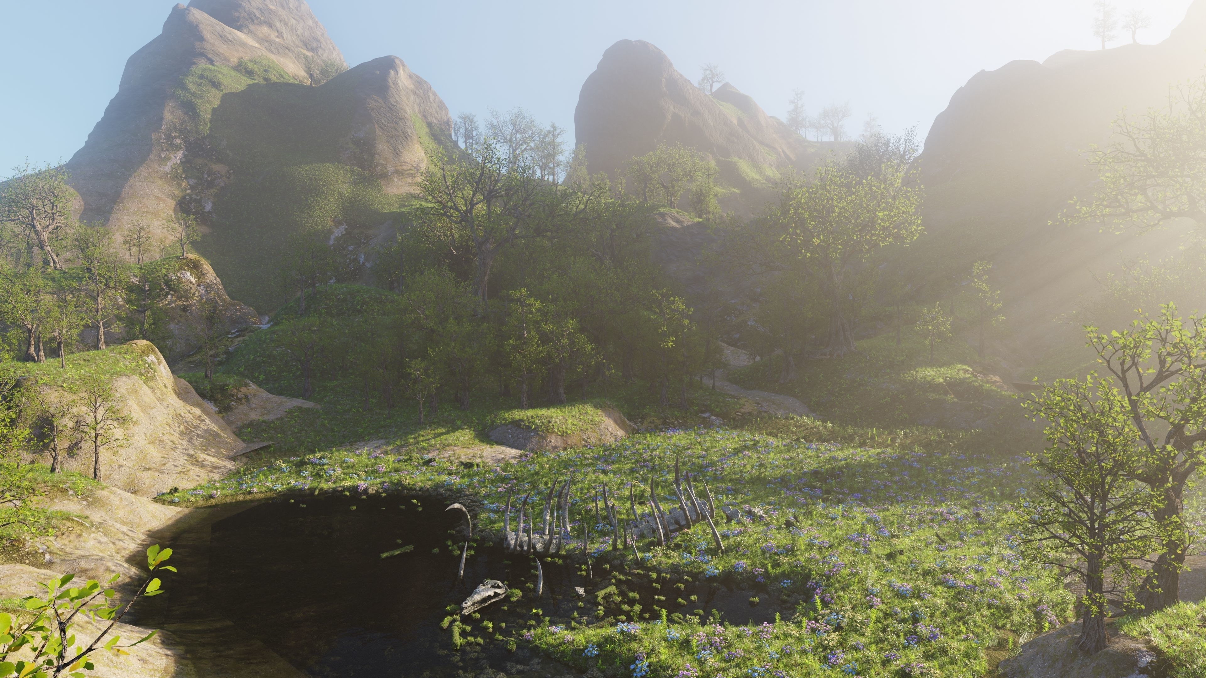 Skeleton Scene 3D model | CGTrader