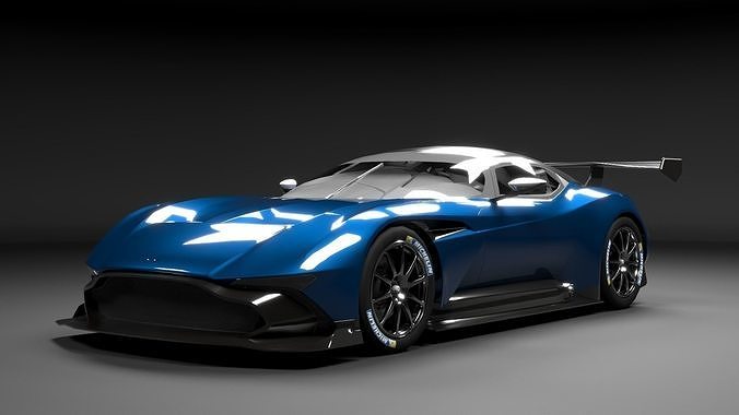 3D model Aston Martin Vulcan 3D Model with Interior VR / AR / low-poly ...