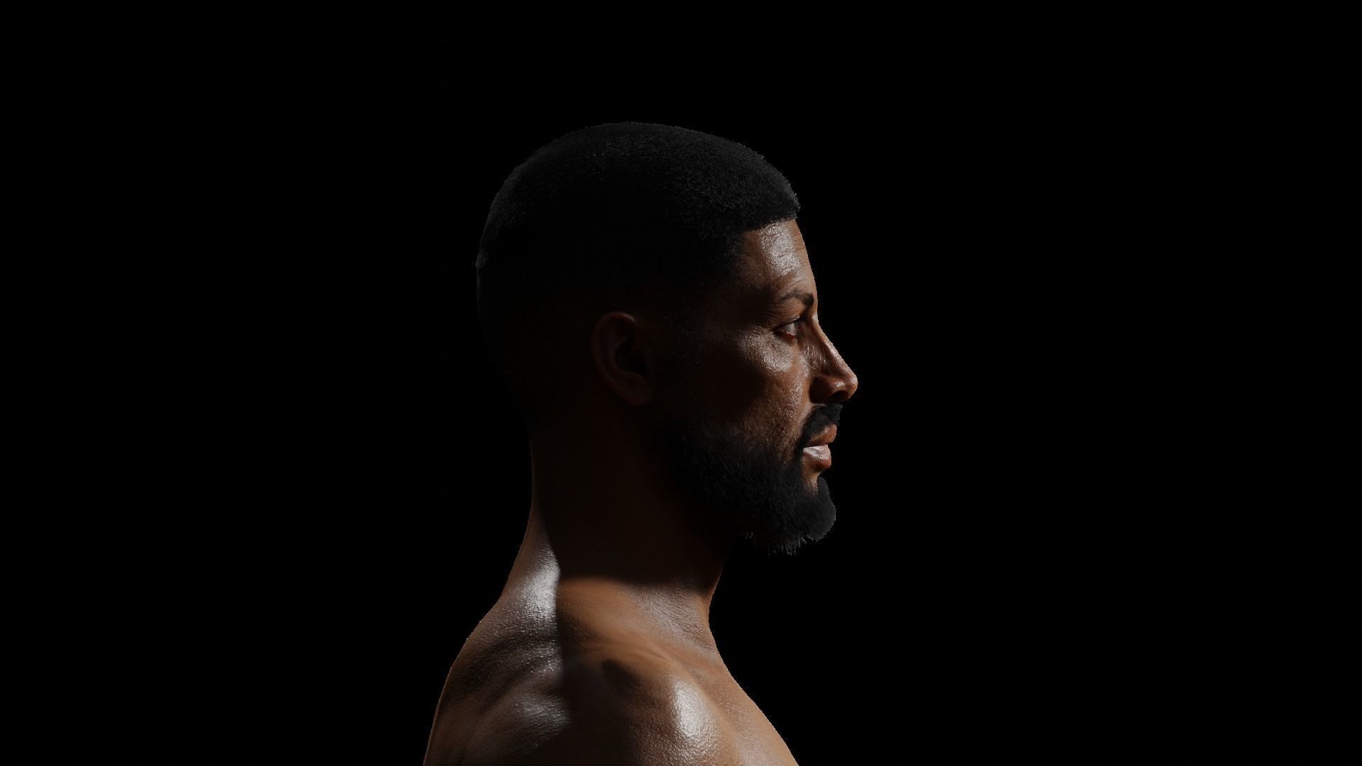 Abram Realistic Rigged Man Blender Character model 3D model 3D model ...