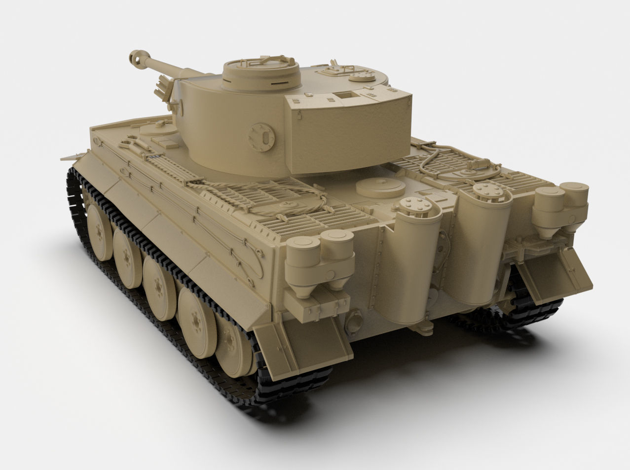 Tiger Tank 1 3D model | CGTrader