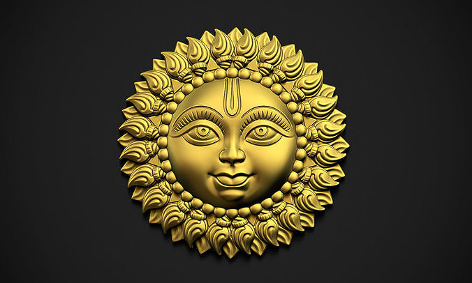 Sun Indian Style 3D model 3D printable | CGTrader