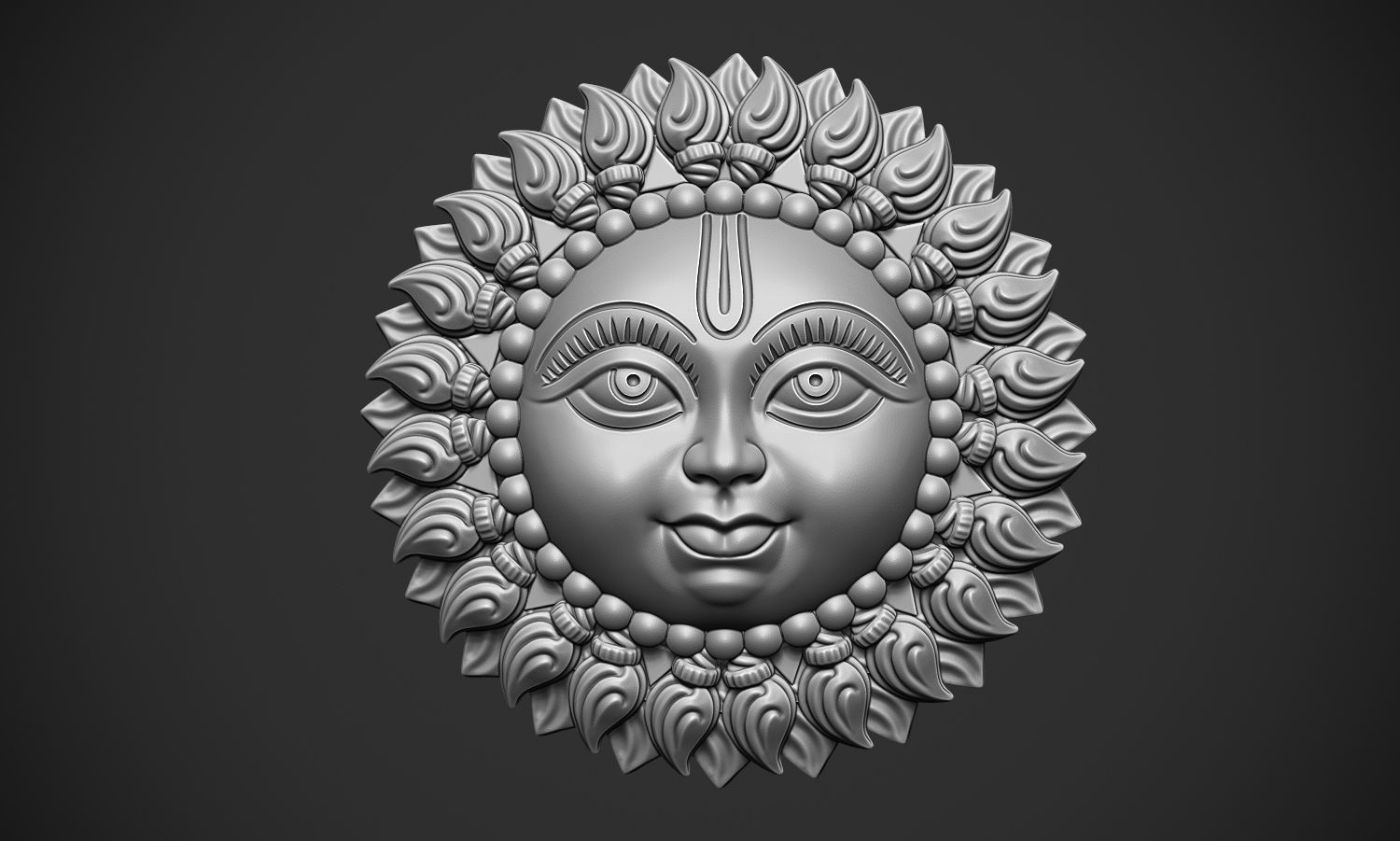 Sun Indian Style 3D model 3D printable | CGTrader