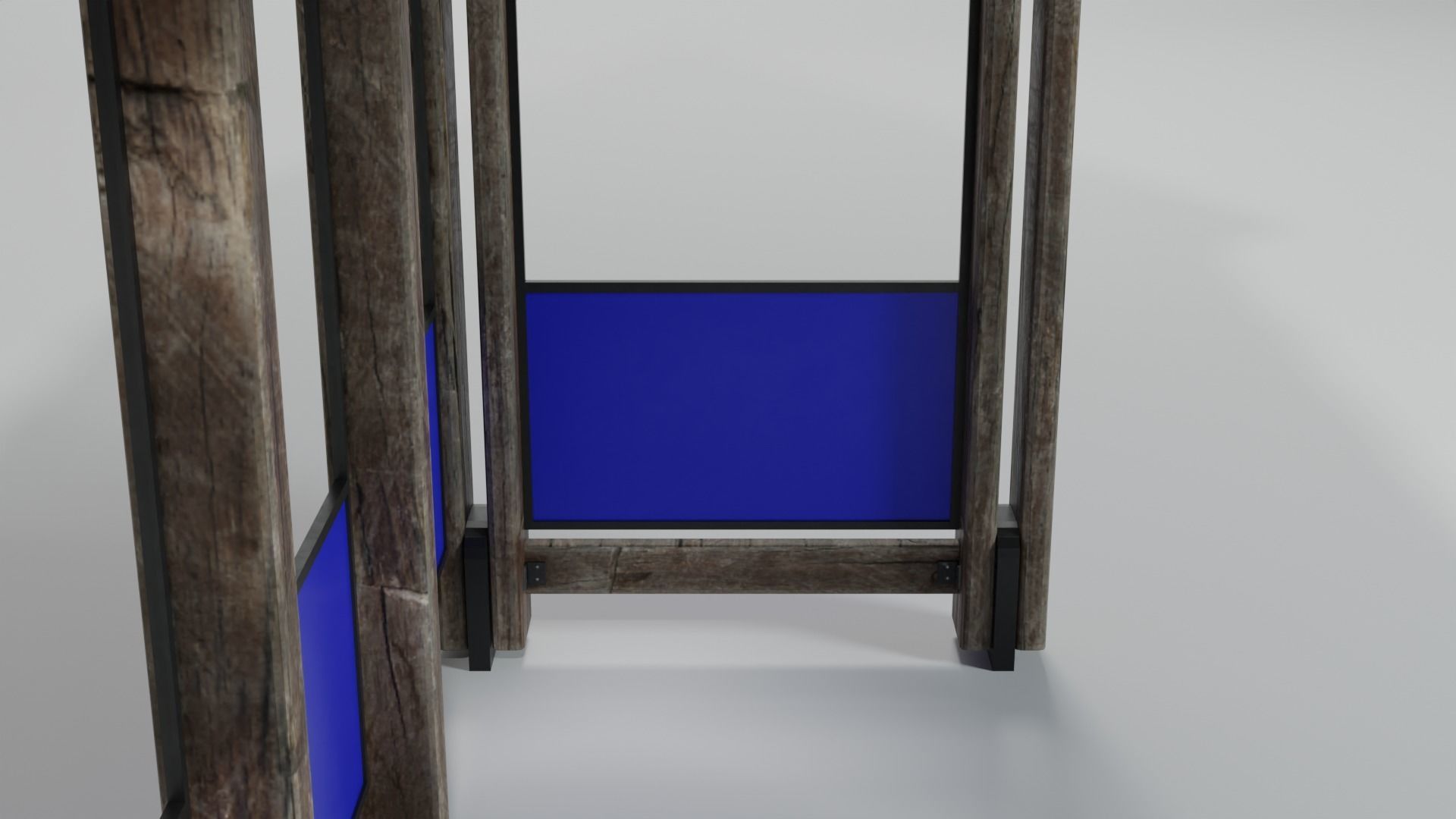 3D model Wooden bus stop VR / AR / low-poly | CGTrader