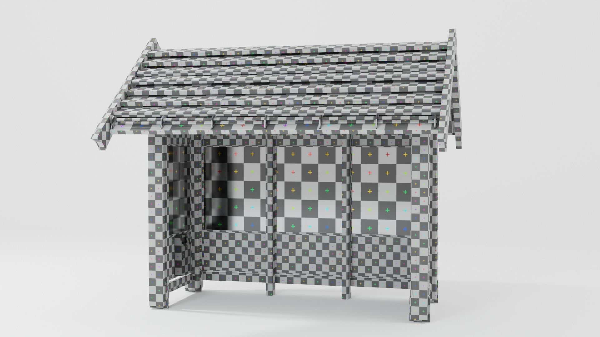 3D model Wooden bus stop VR / AR / low-poly | CGTrader