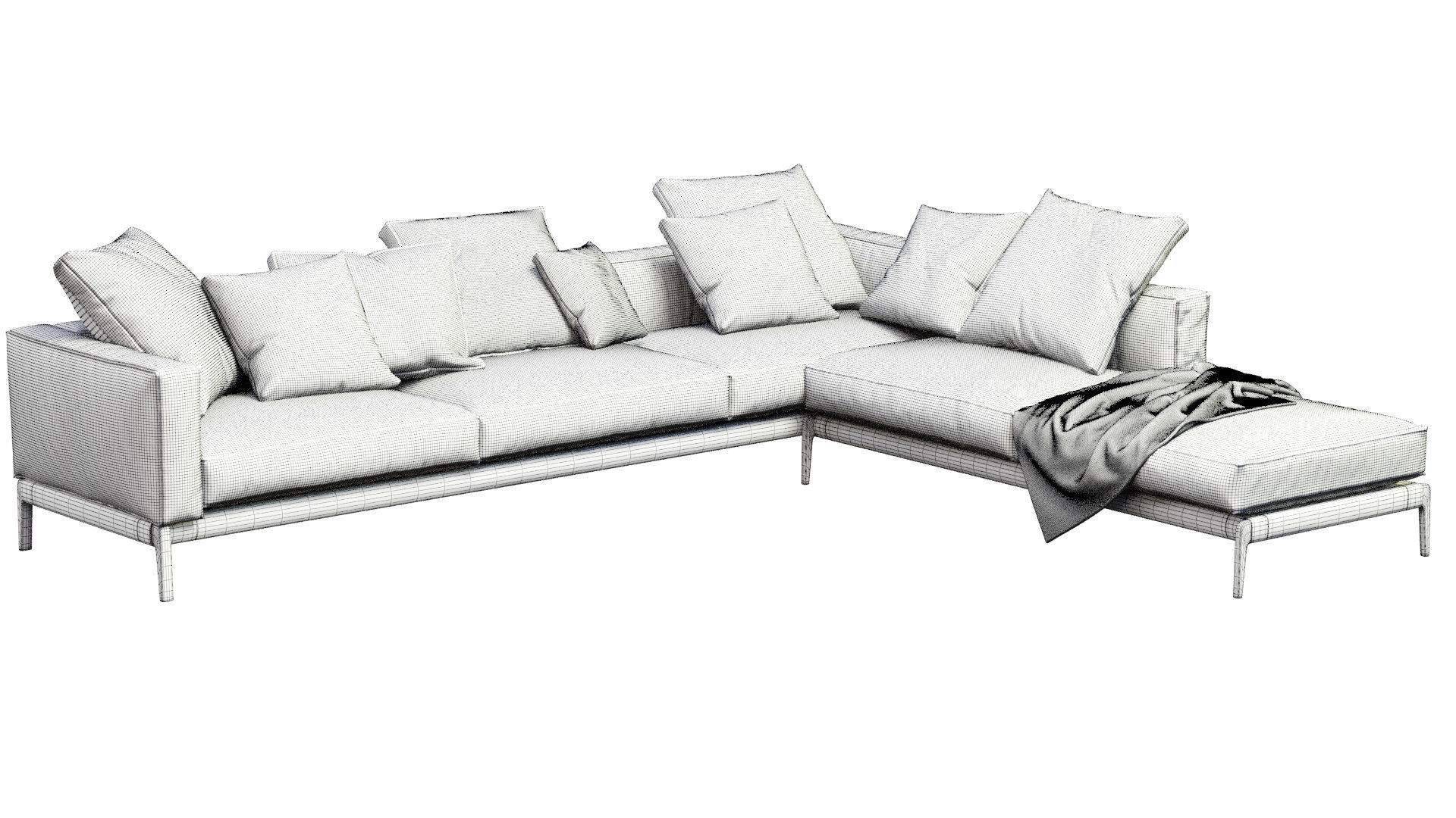 Sofa Romeo By Flexform 3D model | CGTrader