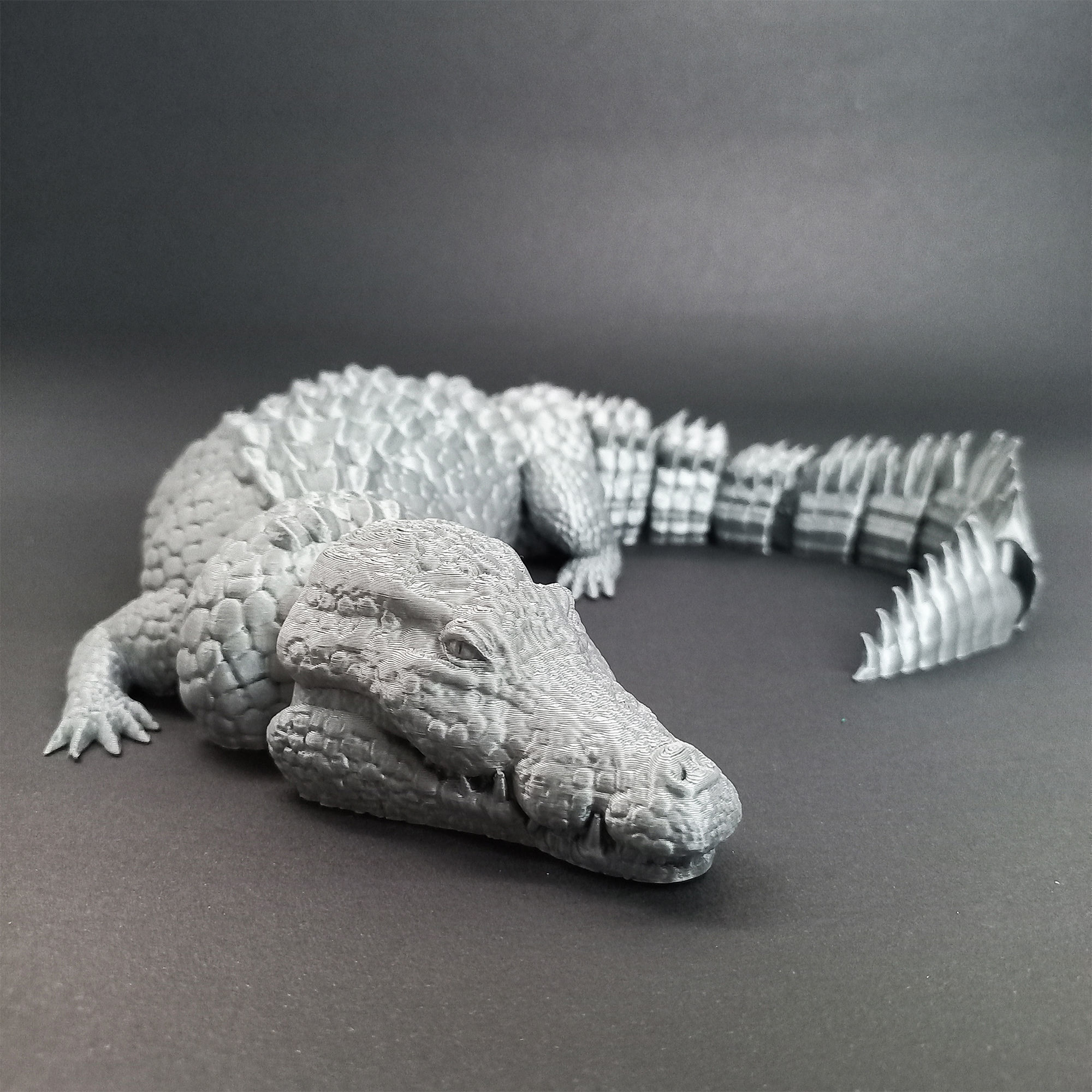 GIANT CROCODILE ARTICULATED 3D model 3D printable | CGTrader