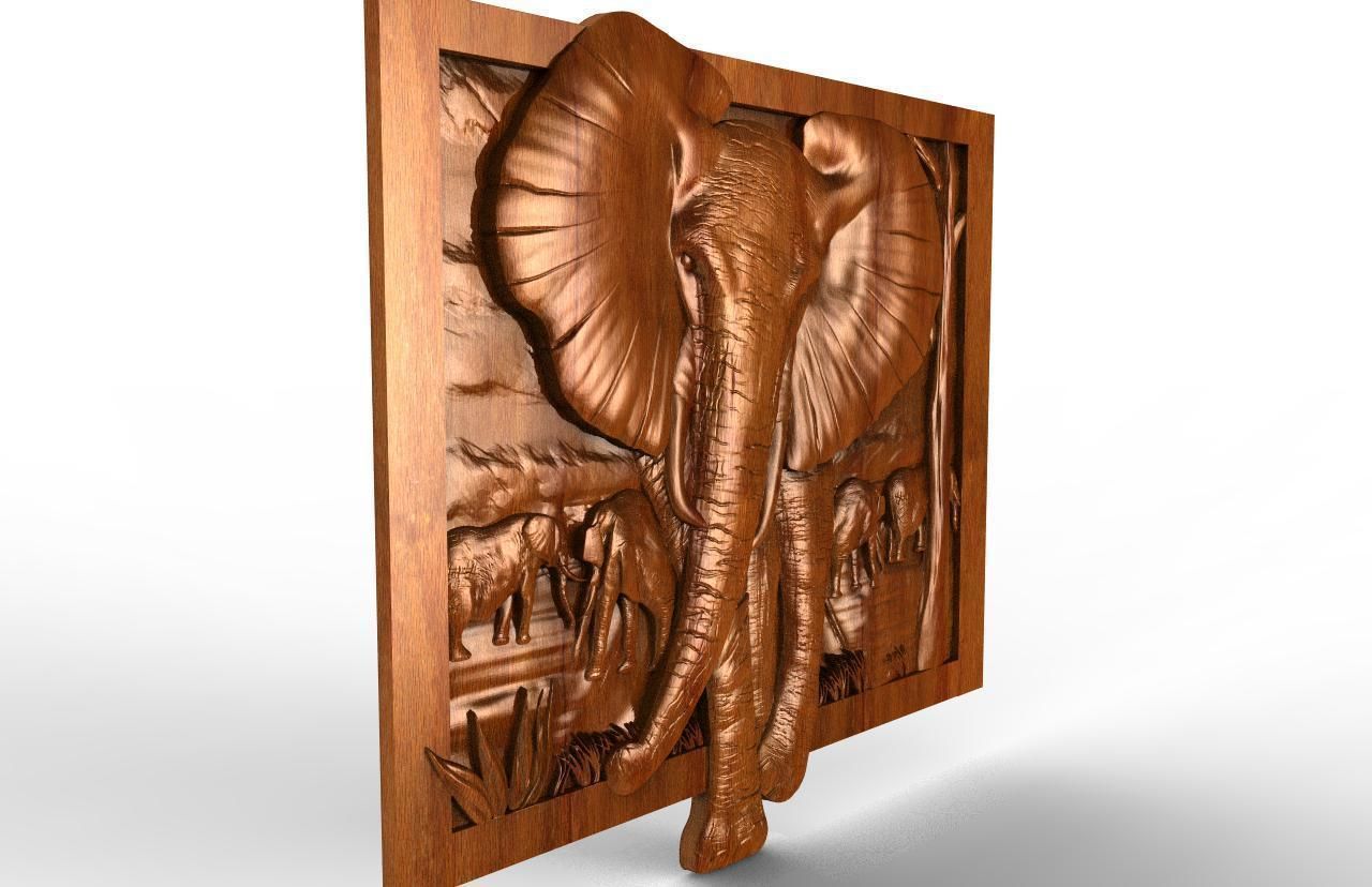 Elephant CNC 3 3D model 3D printable | CGTrader