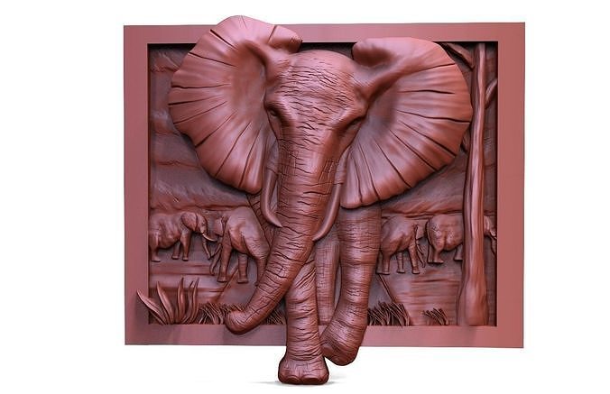 Elephant CNC 3 3D model 3D printable | CGTrader