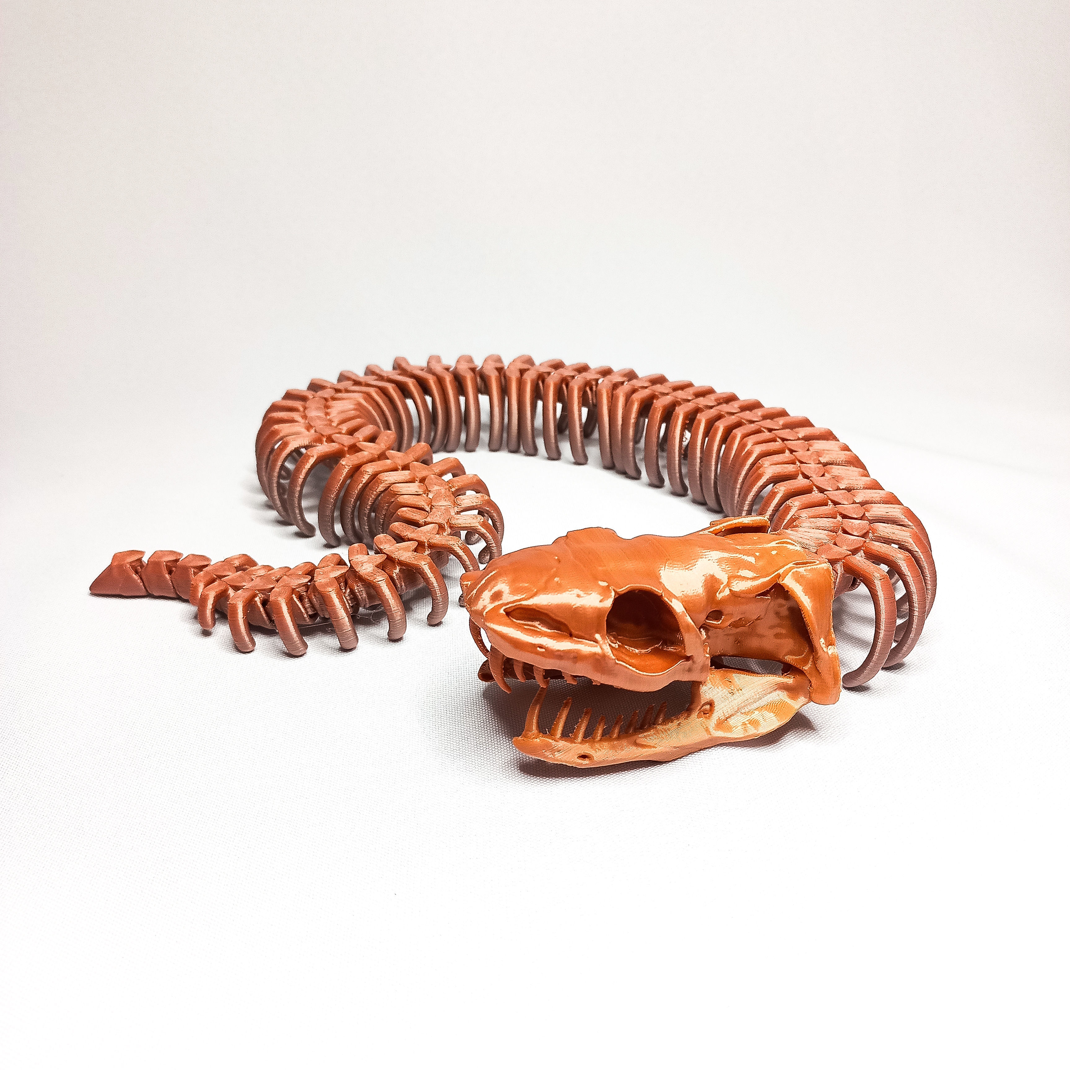 ARTICULATED SKELETON SNAKE 3D model 3D printable | CGTrader