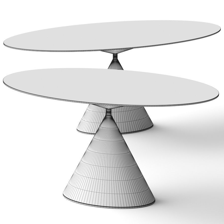 Desalto Clay Dining Table 3D model | CGTrader