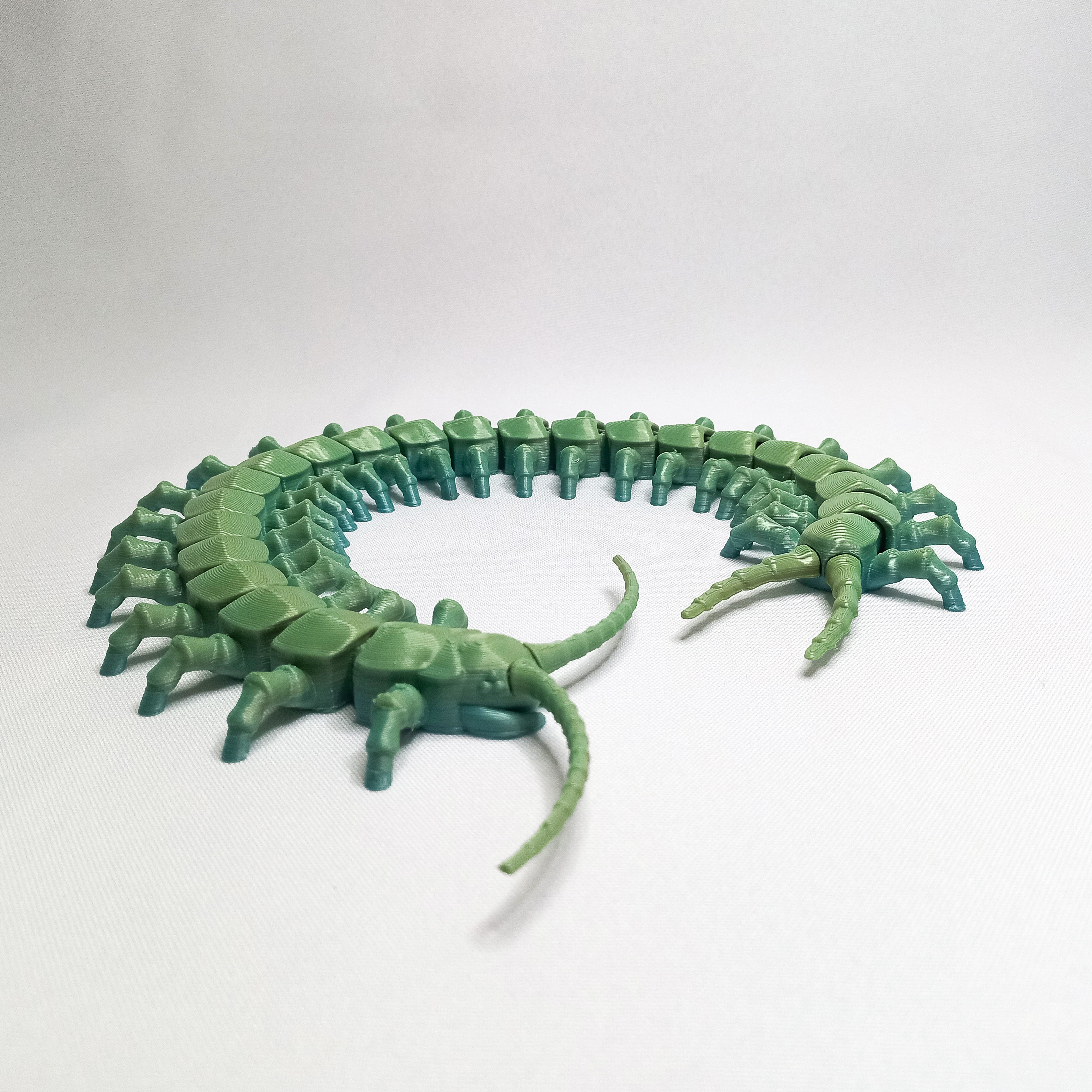 CENTIPEDE paper caterpillar 3D model 3D printable | CGTrader