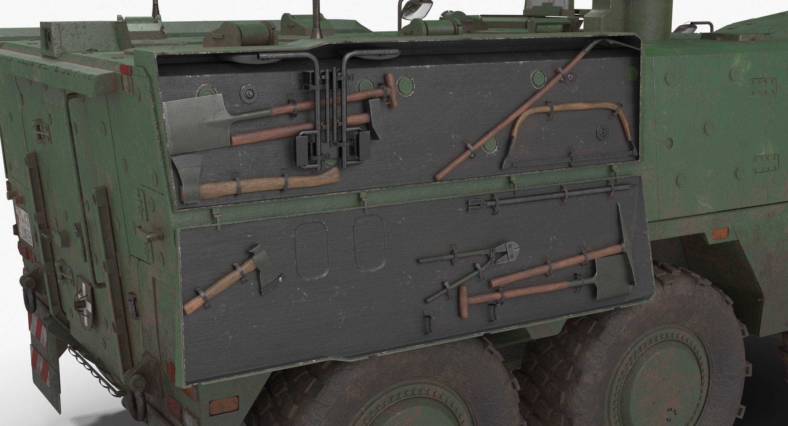 APC Boxer Green Dirt 3D model | CGTrader