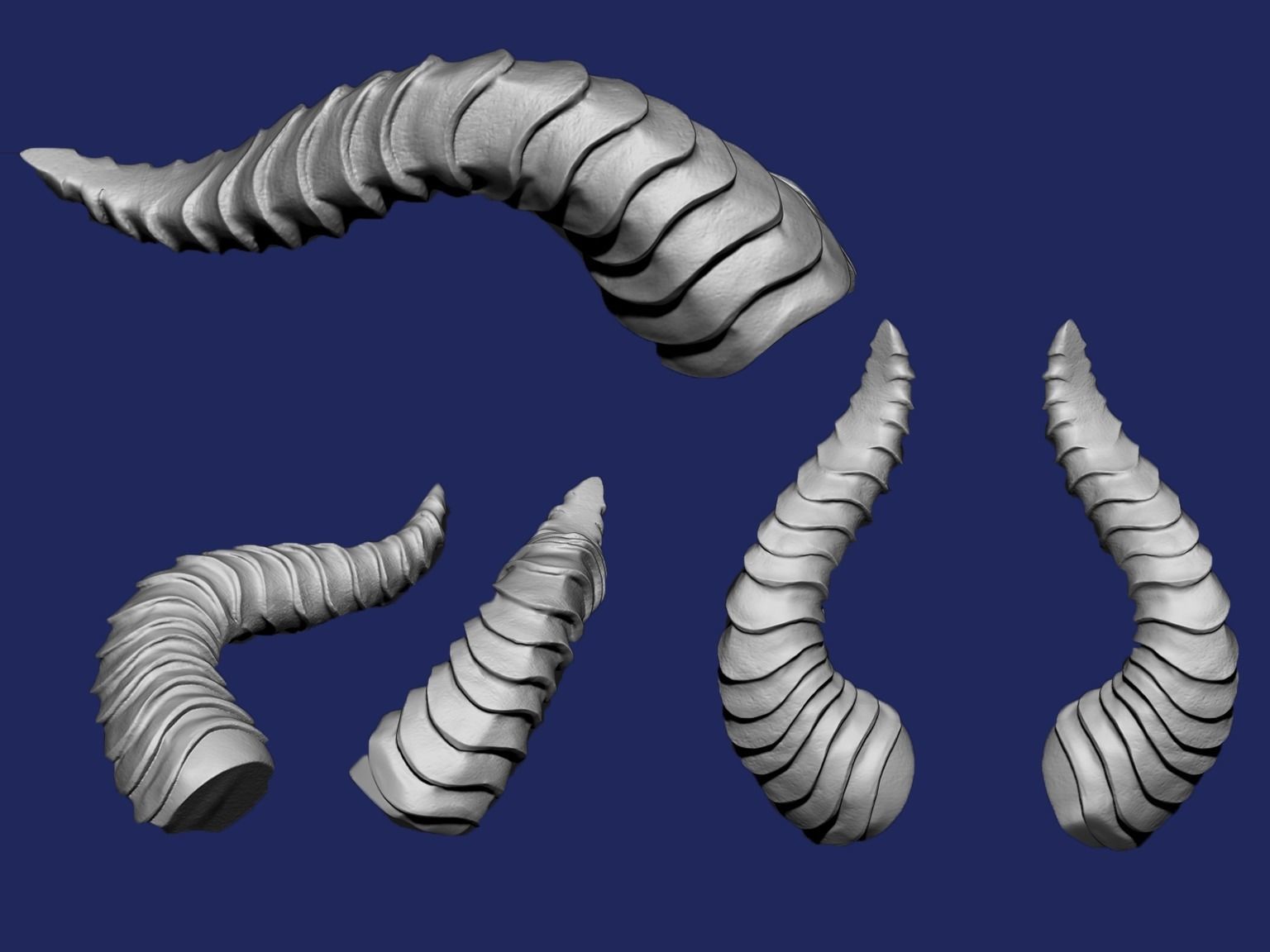Horns Printable 3D model 3D printable | CGTrader