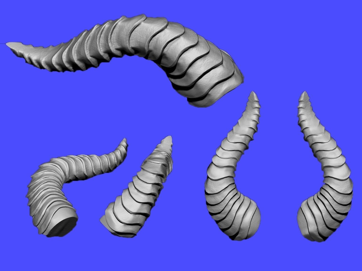 Horns Printable 3D model 3D printable | CGTrader