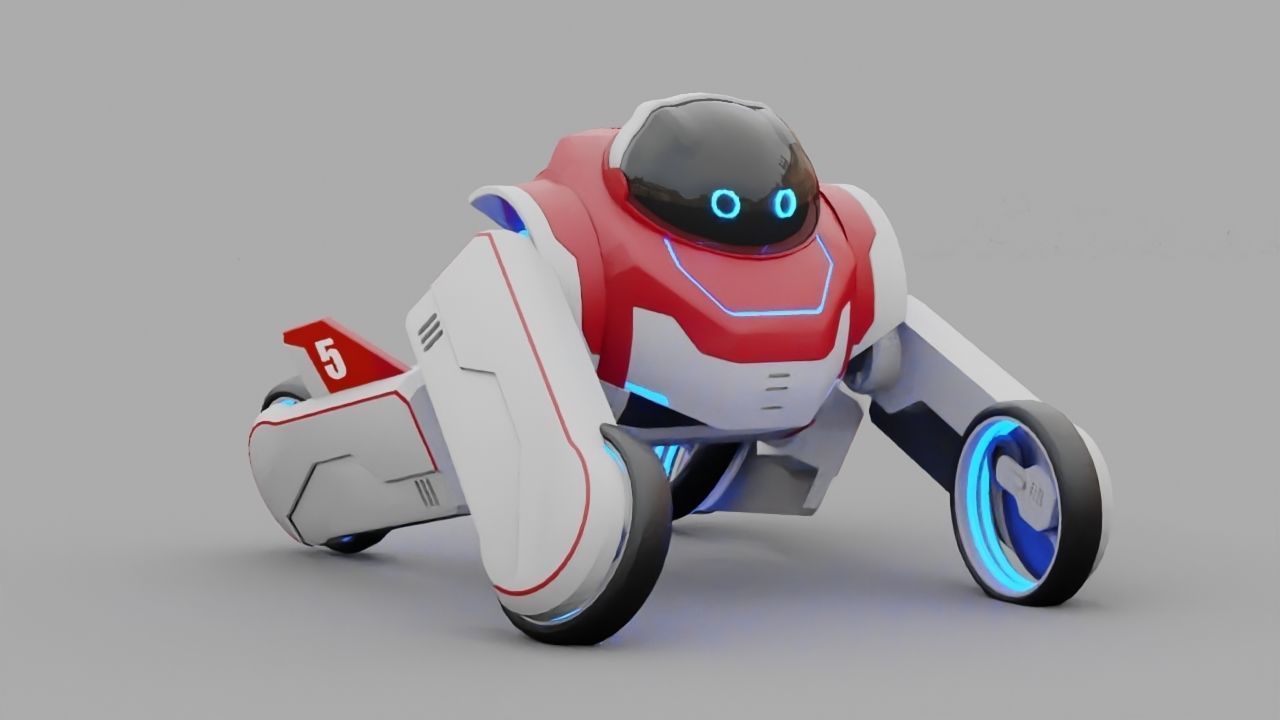 Transformer robot rigged - animated character 3D model animated rigged ...