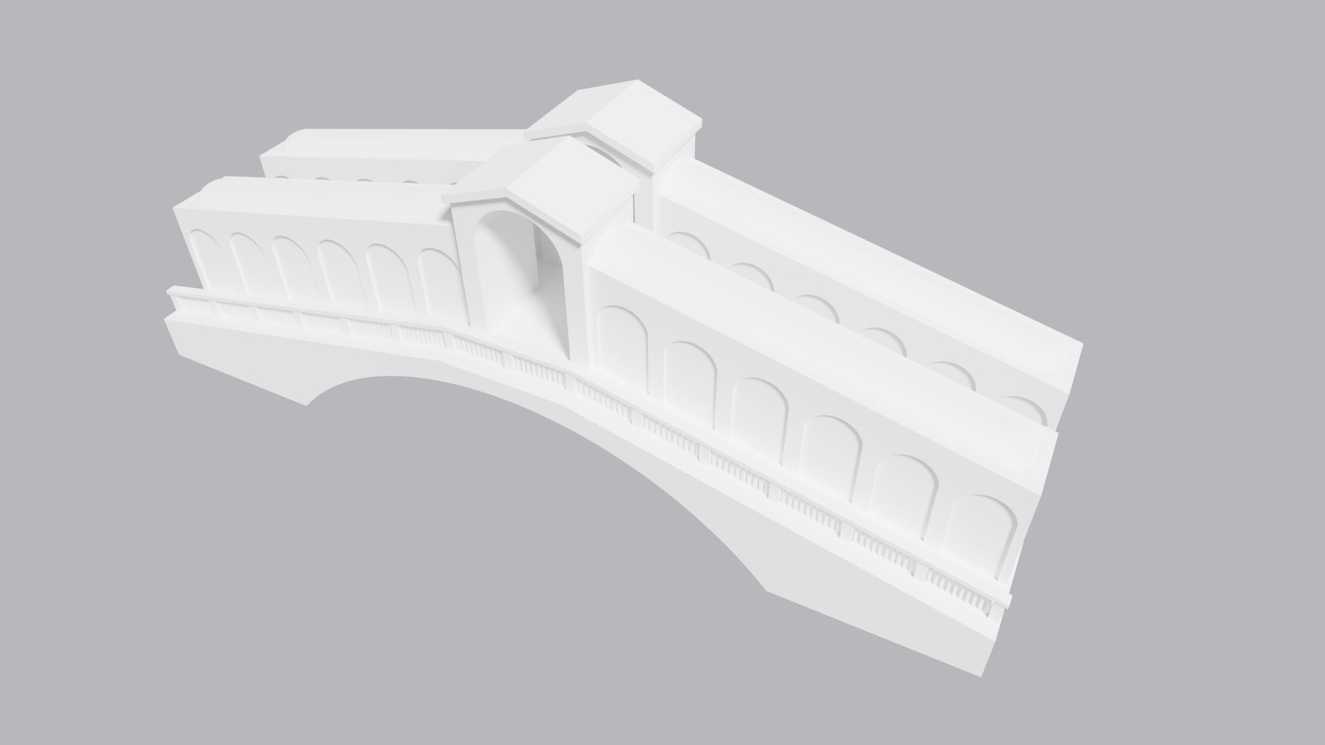 Cartoon Venice Rialto Bridge 3D model | CGTrader