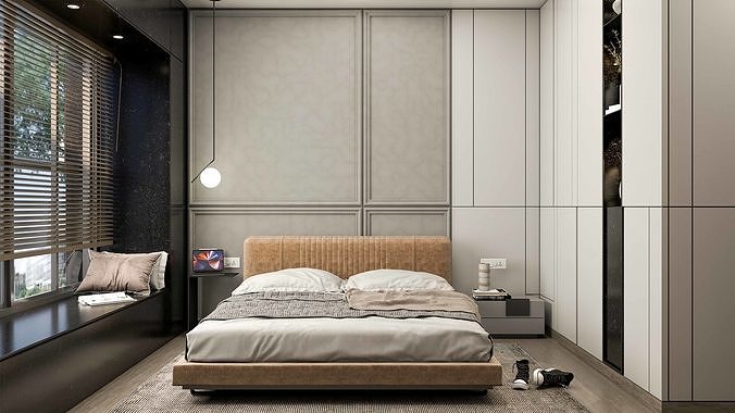 bedroom skp model 3D model | CGTrader