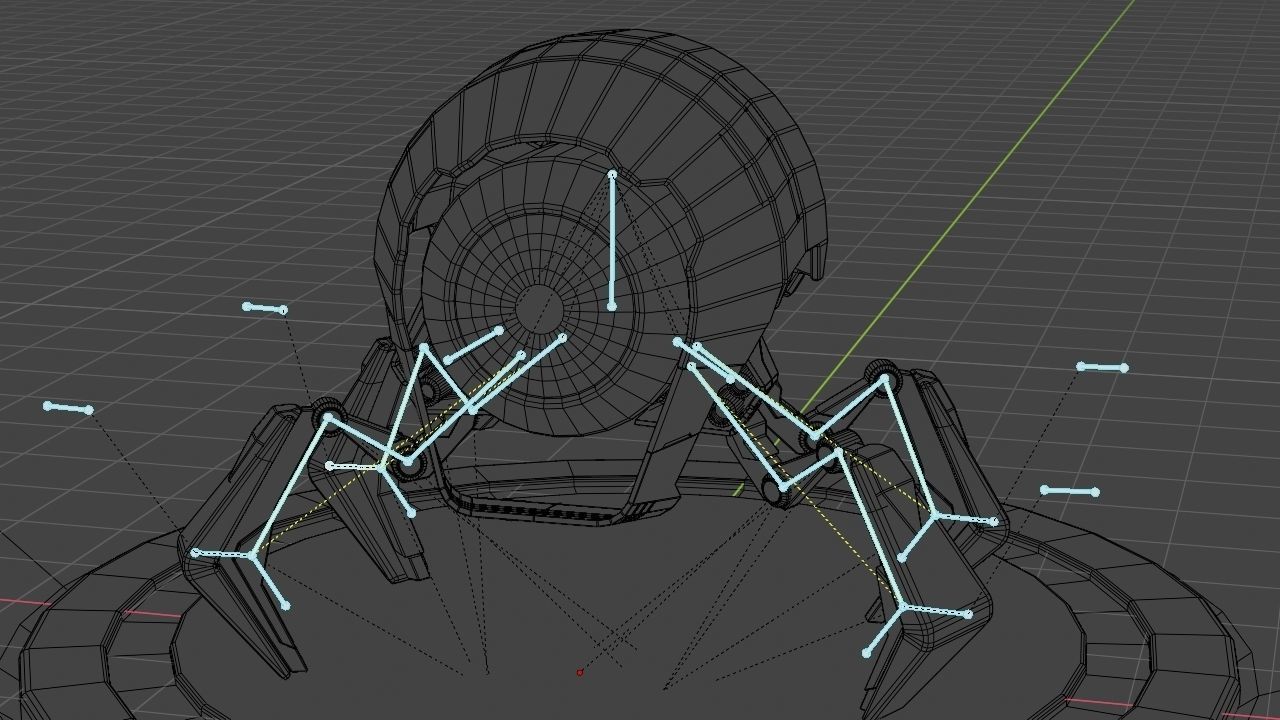 Spider robot rigged - animated character 3D model animated rigged ...