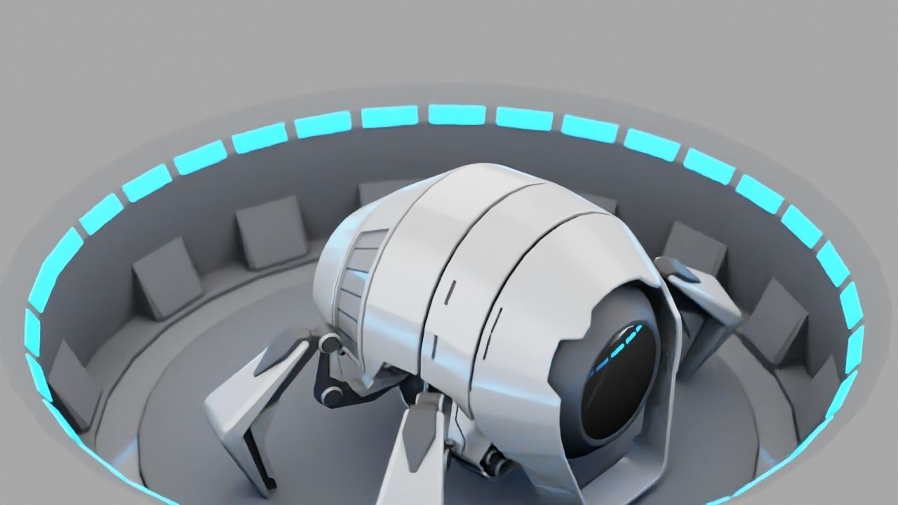 Spider robot rigged - animated character 3D model animated rigged ...