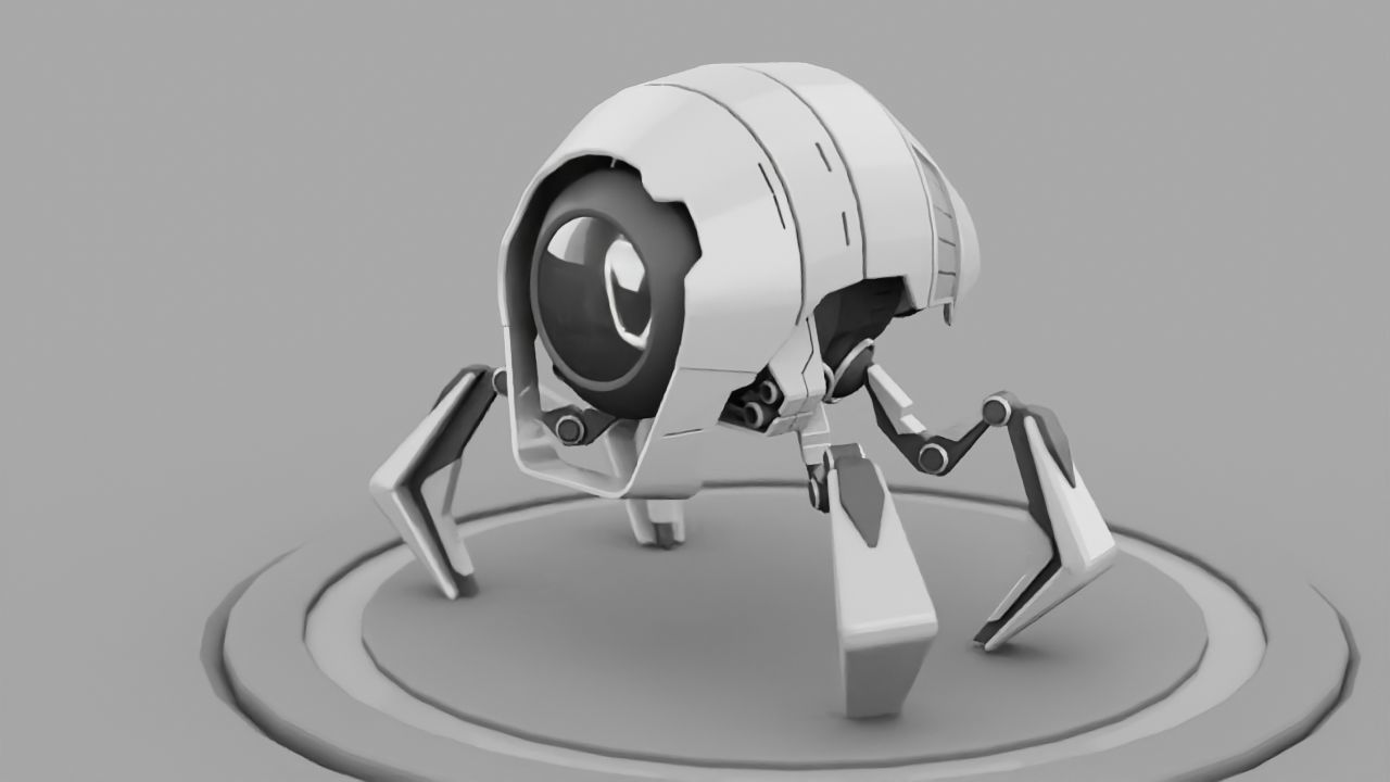Spider robot rigged - animated character 3D model animated rigged ...