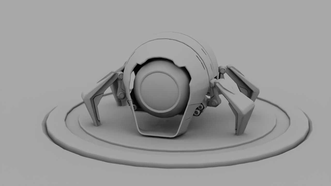 Spider robot rigged - animated character 3D model animated rigged ...