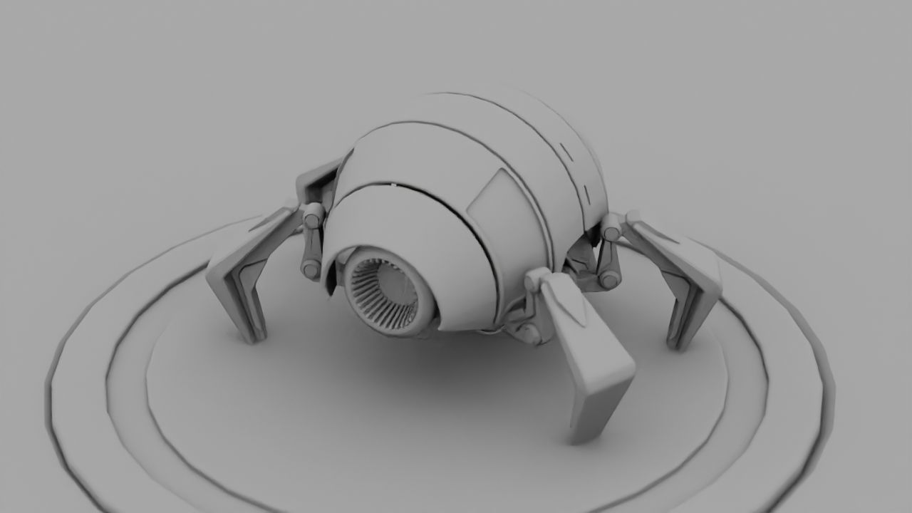 Spider robot rigged - animated character 3D model animated rigged ...