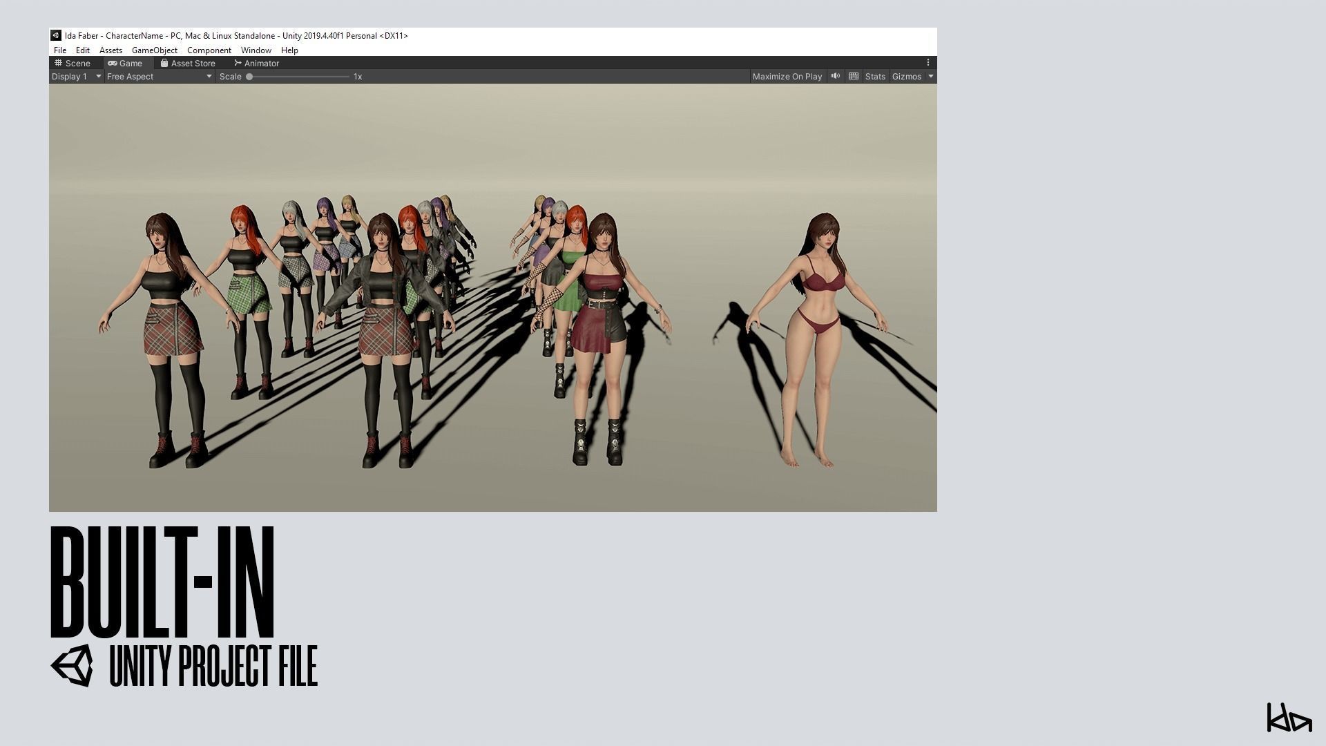 3D model K-POP SERIES Ryu - Game Ready VR / AR / low-poly rigged | CGTrader