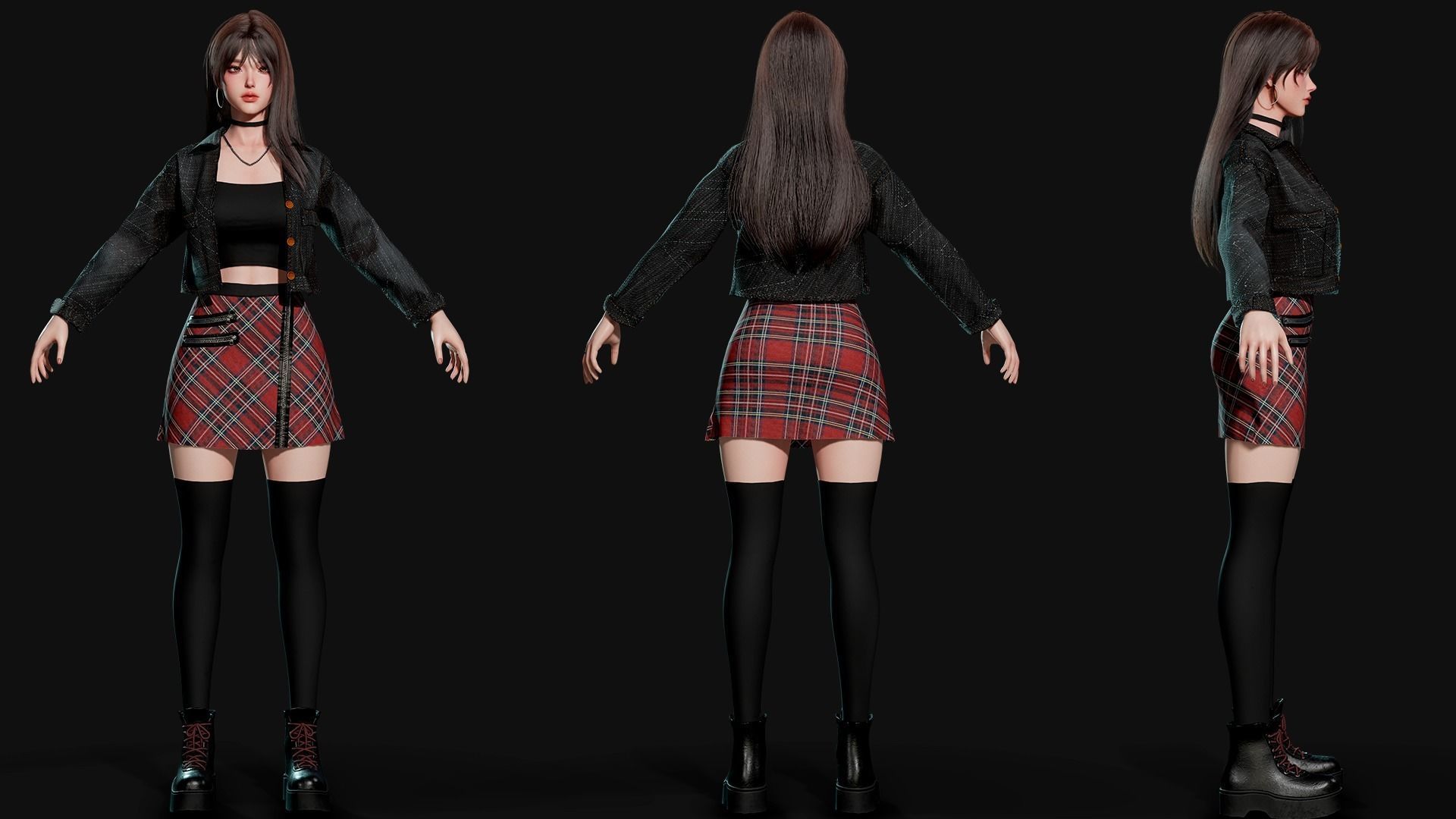 3D model K-POP SERIES Ryu - Game Ready VR / AR / low-poly rigged | CGTrader