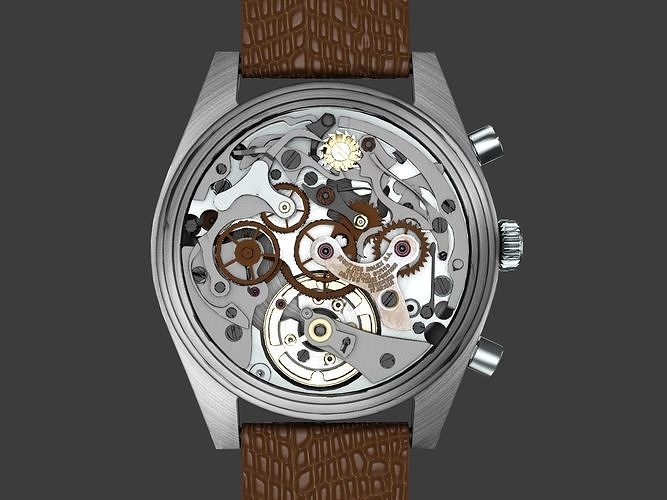 3D model Watch mechanism 8 VR / AR / low-poly | CGTrader