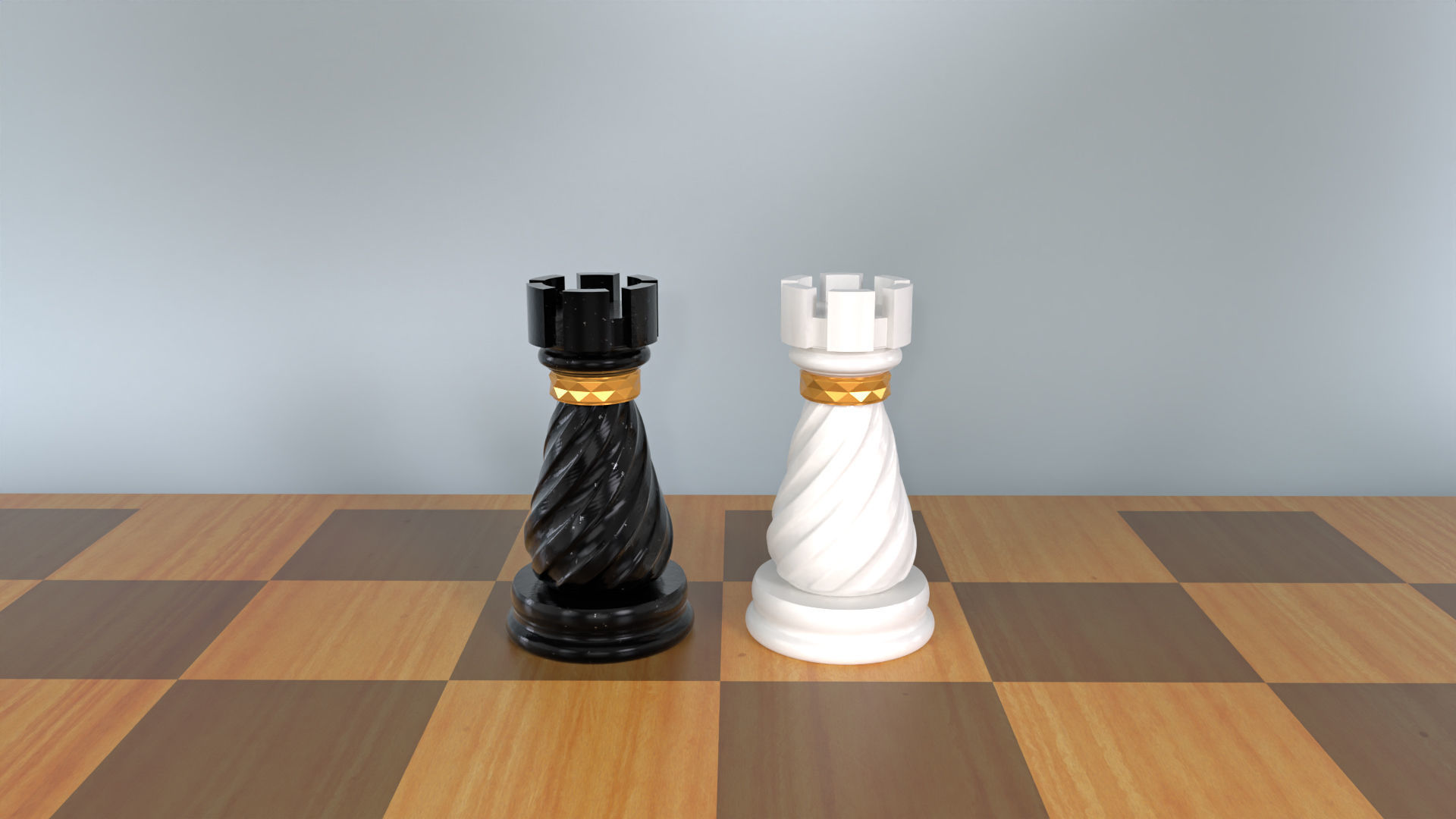 Rook 3D Luxury Chess Pieces 3D Print Model 3D print model 3D model 3D ...