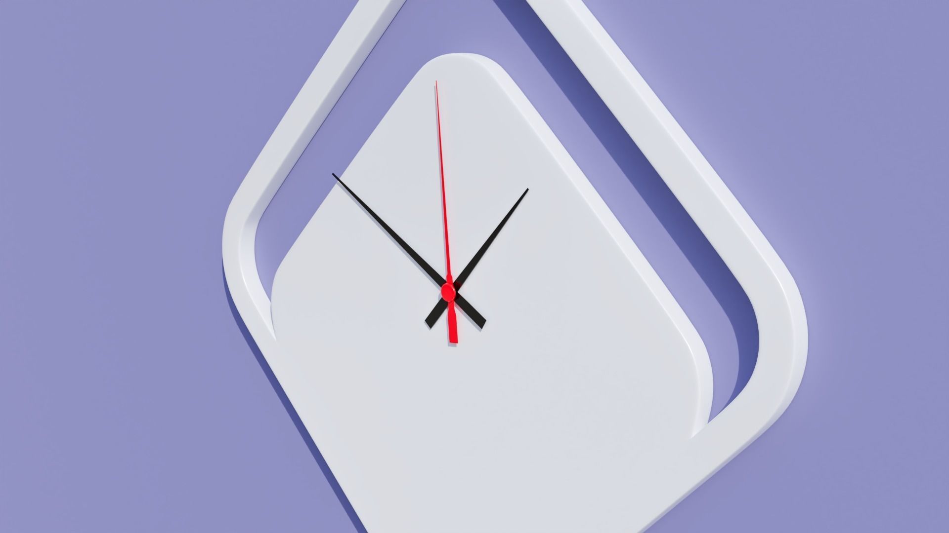 Wall Hanged Clock Decorative 3D model 2 3D model animated rigged | CGTrader