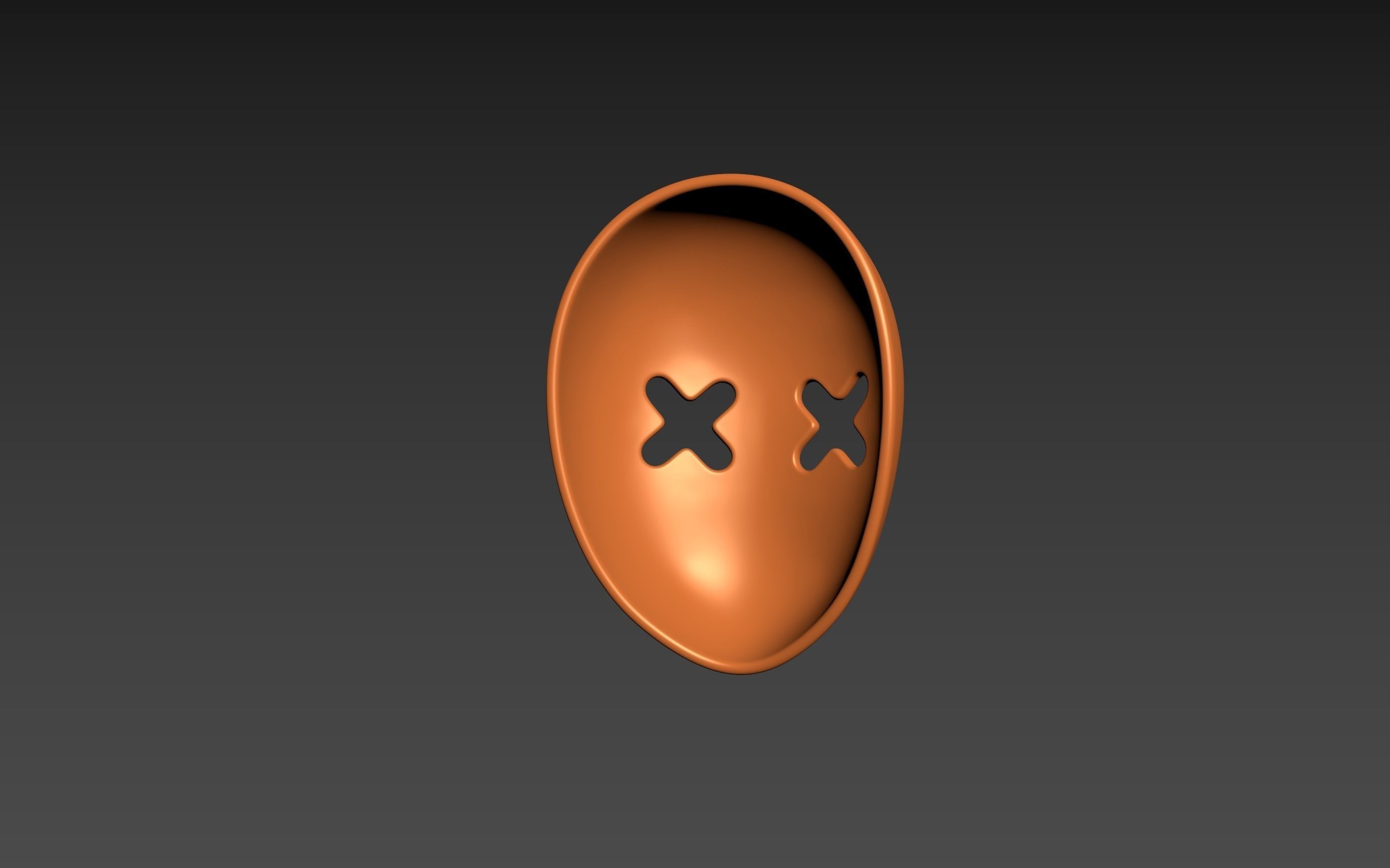 Print002 Golden XX Mask 3D model 3D printable | CGTrader