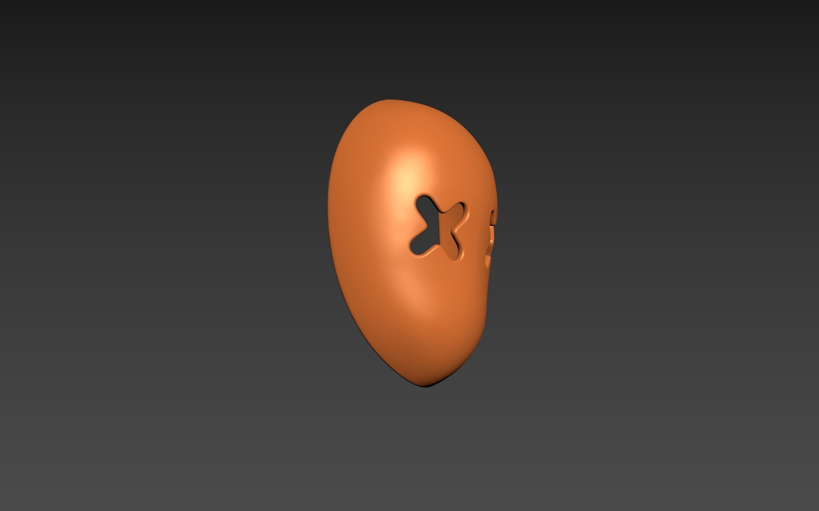 Print002 Golden XX Mask 3D model 3D printable | CGTrader