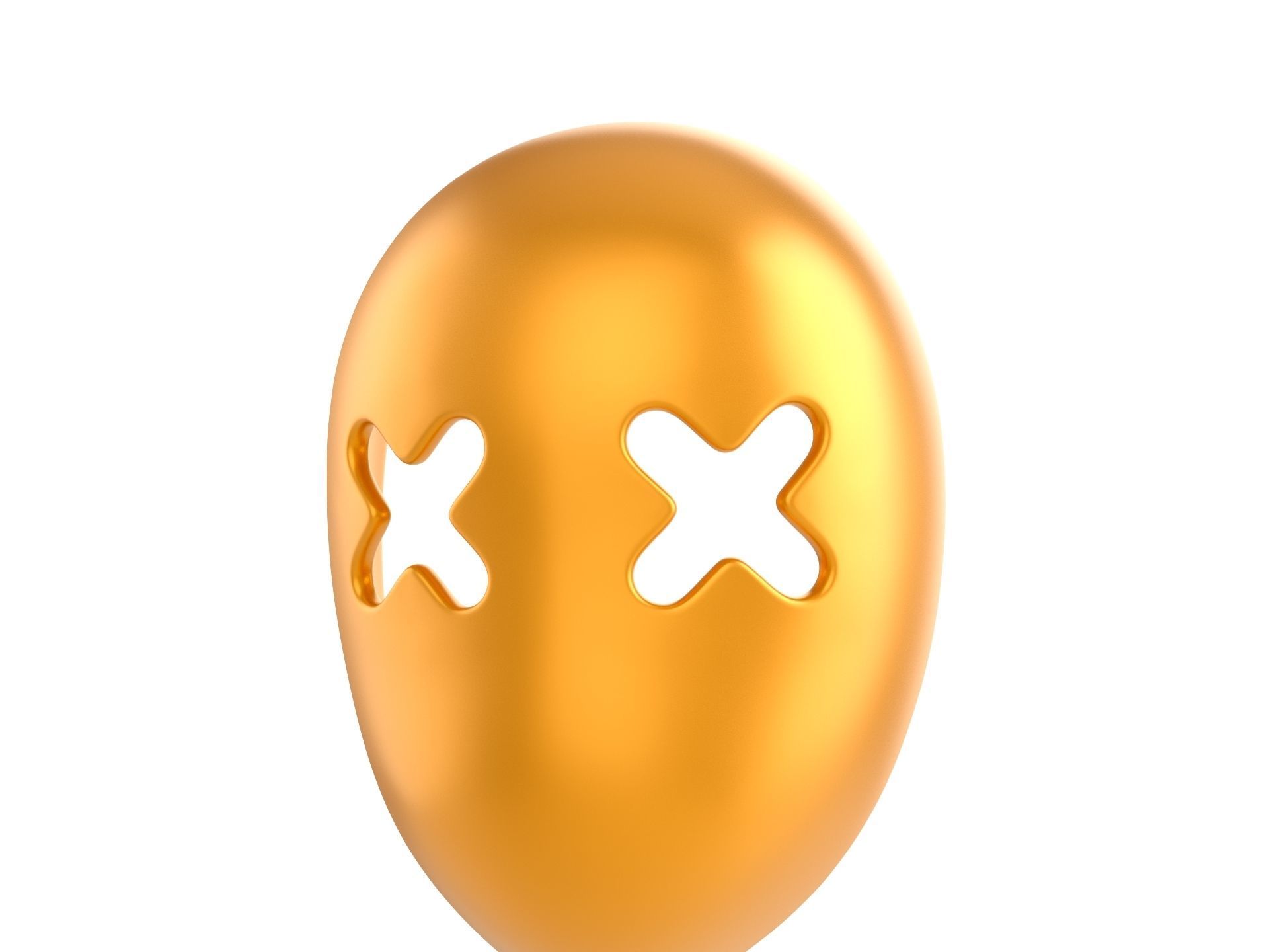Print002 Golden XX Mask 3D model 3D printable | CGTrader