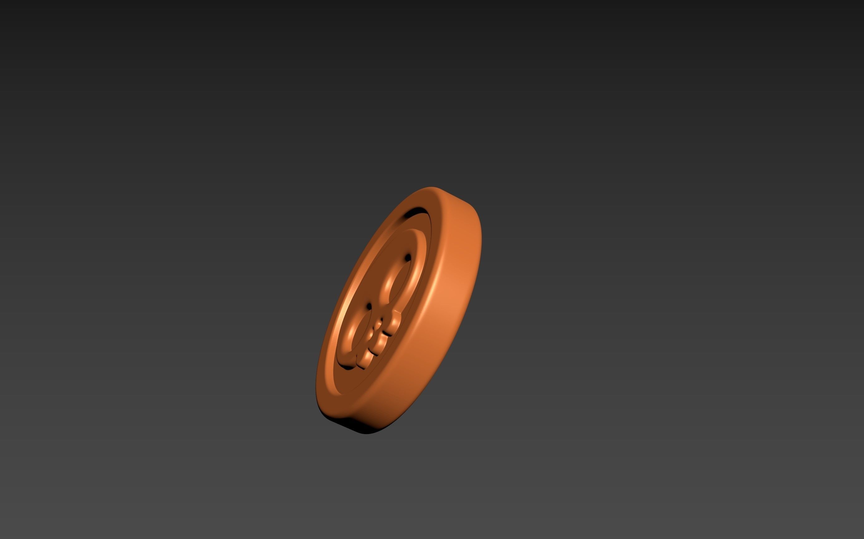 Print003 Coin Skull 3D model 3D printable | CGTrader