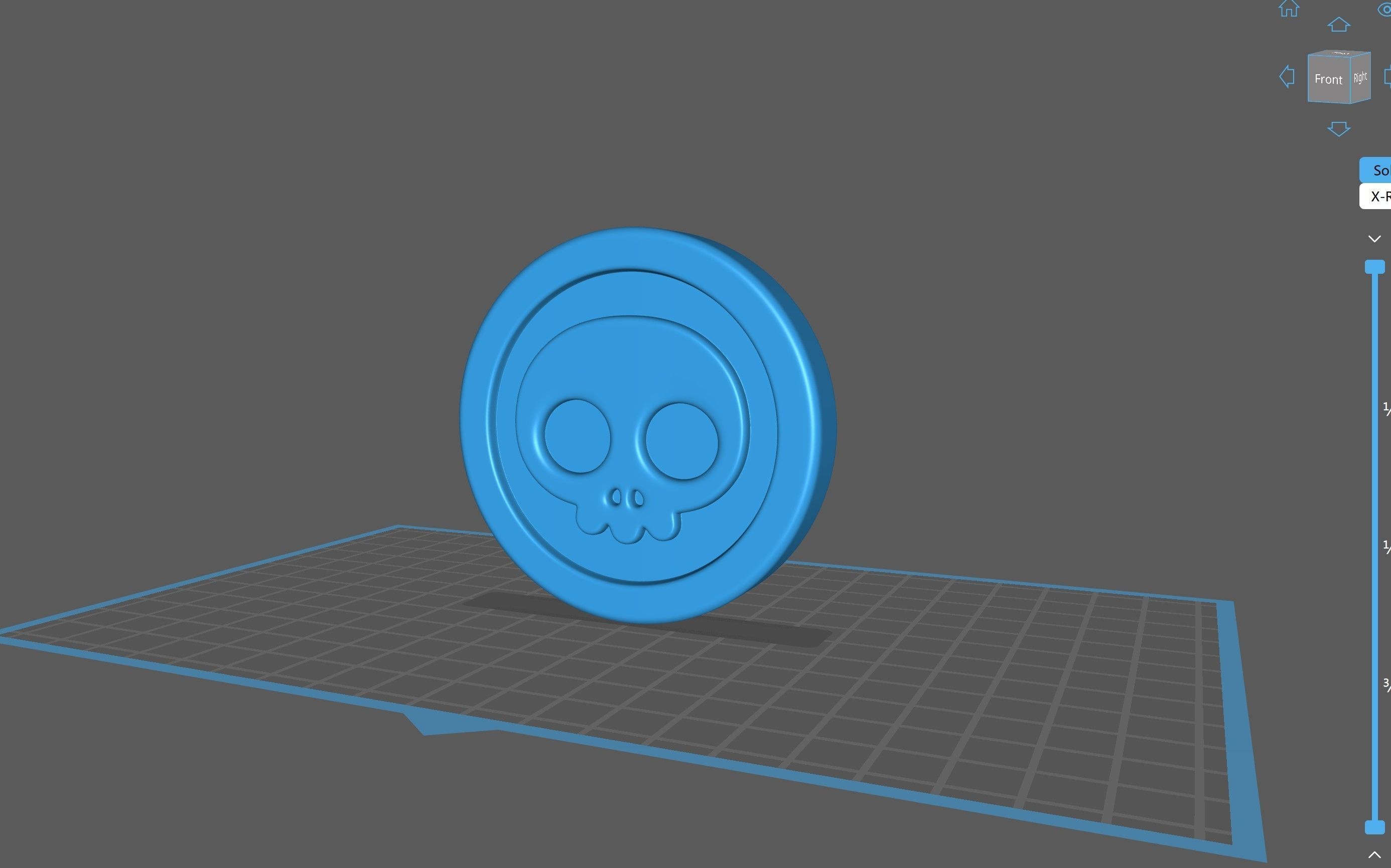 Print003 Coin Skull 3D model 3D printable | CGTrader