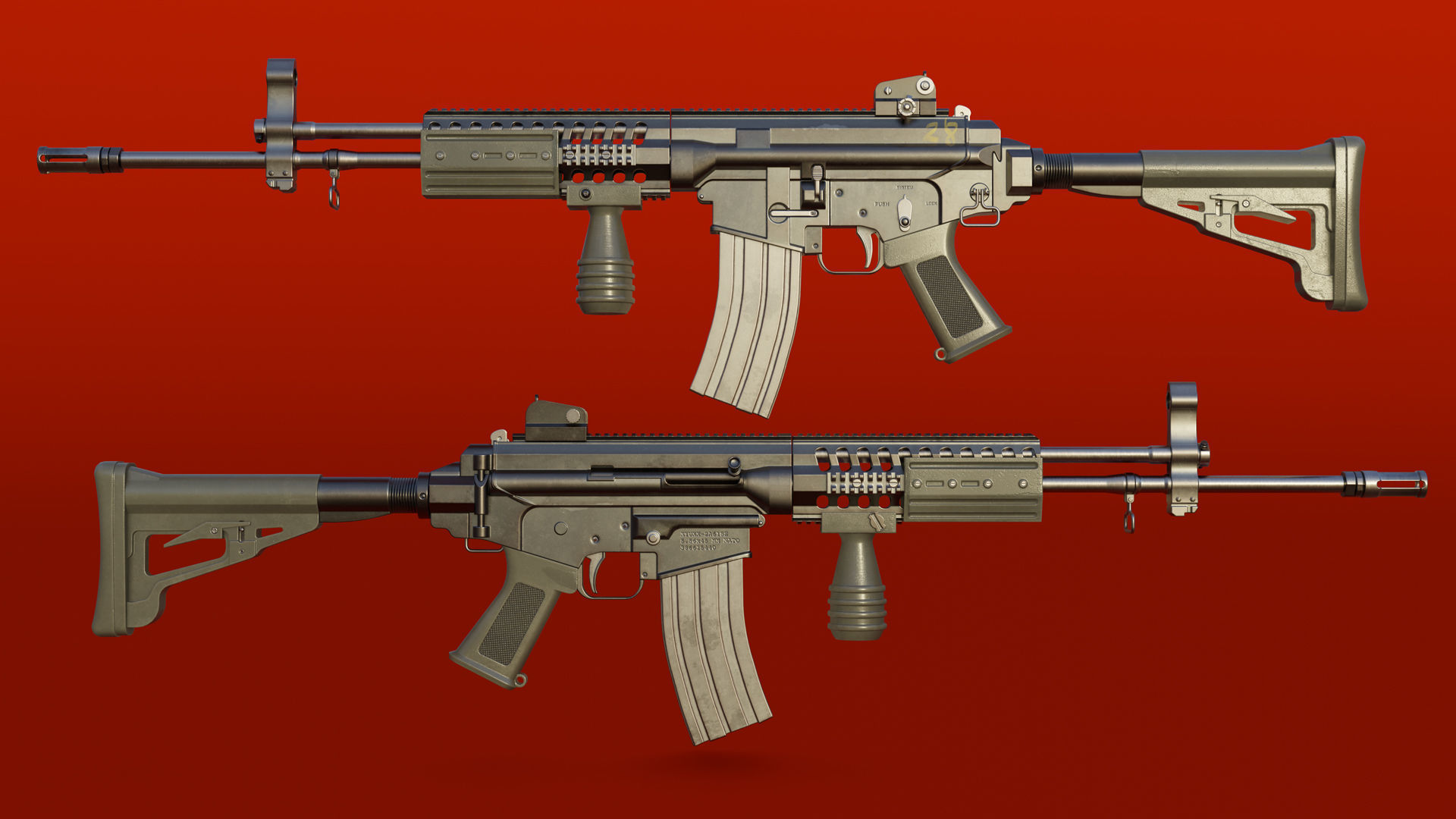 3D model Rifle K2C1 VR / AR / low-poly | CGTrader