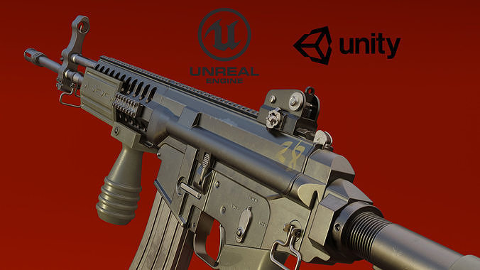 3D model Rifle K2C1 VR / AR / low-poly | CGTrader