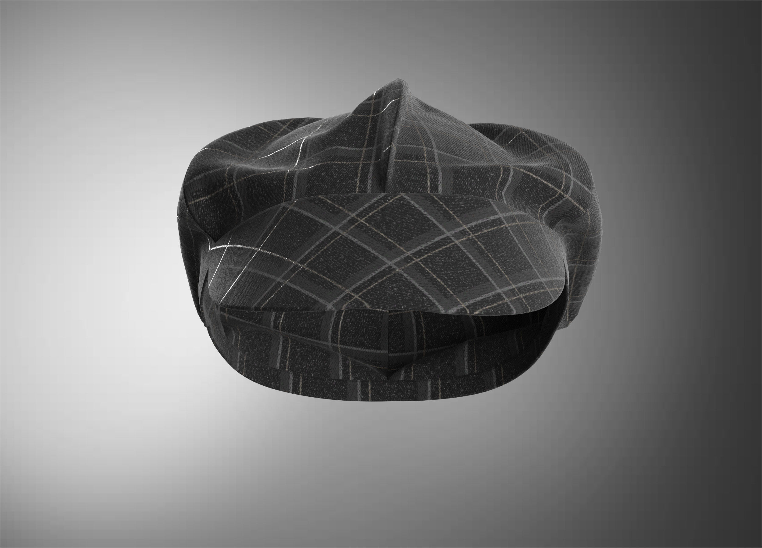 Newsboy hat 3D model | CGTrader