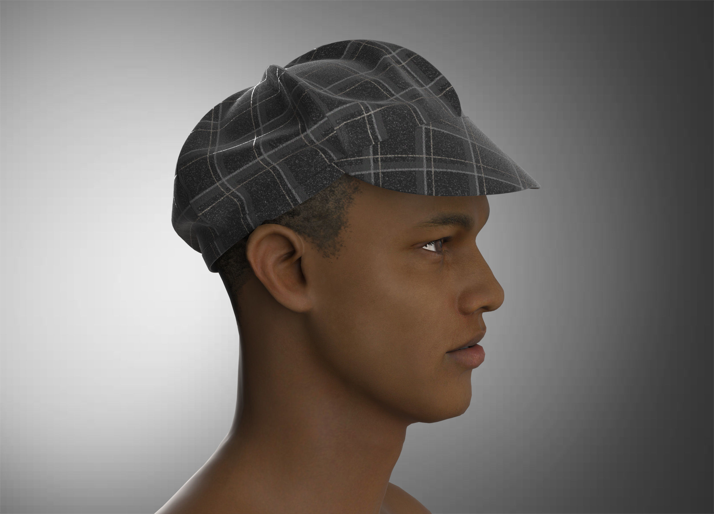 Newsboy hat 3D model | CGTrader