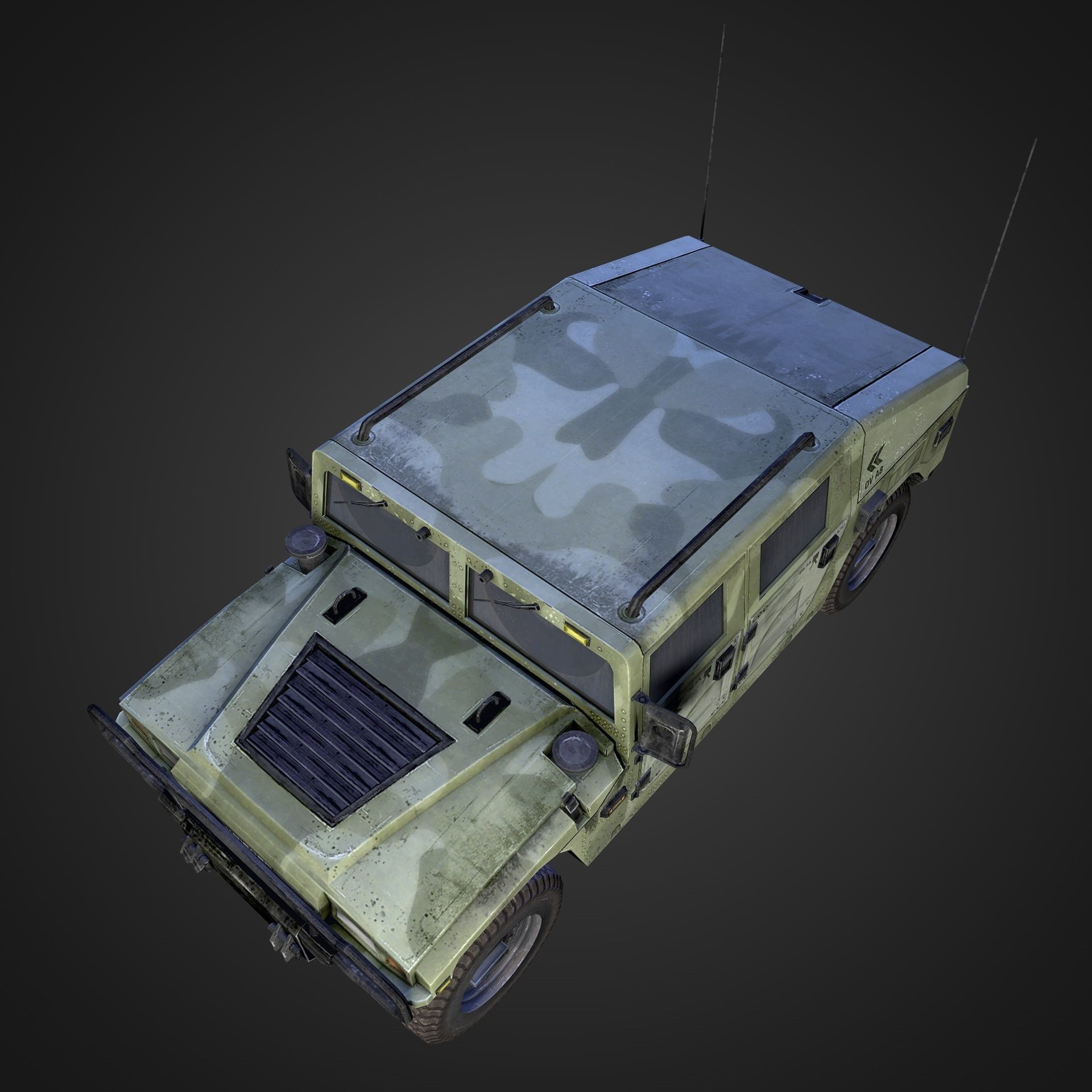 US Army Humvee HMMWV 3D model | CGTrader